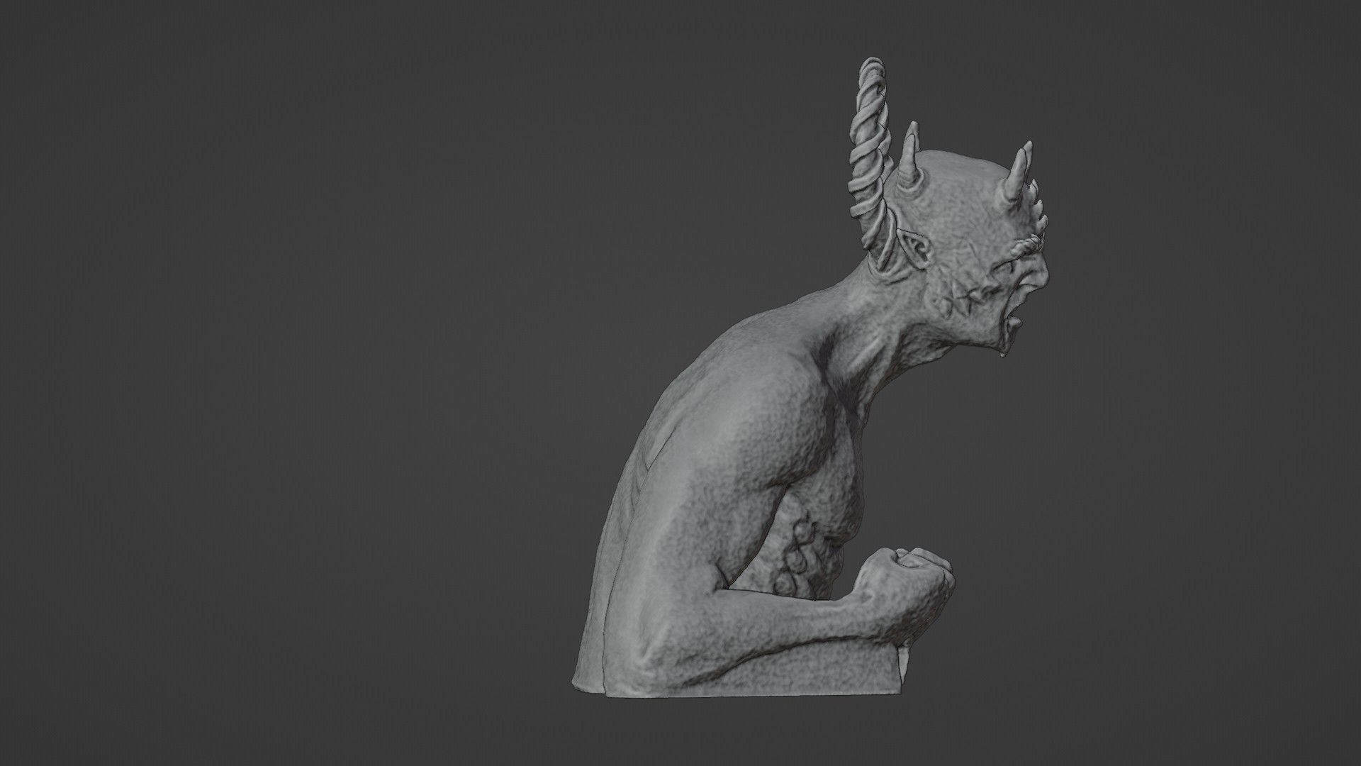ArchDemon Sculpture 3D model 3D printable | CGTrader