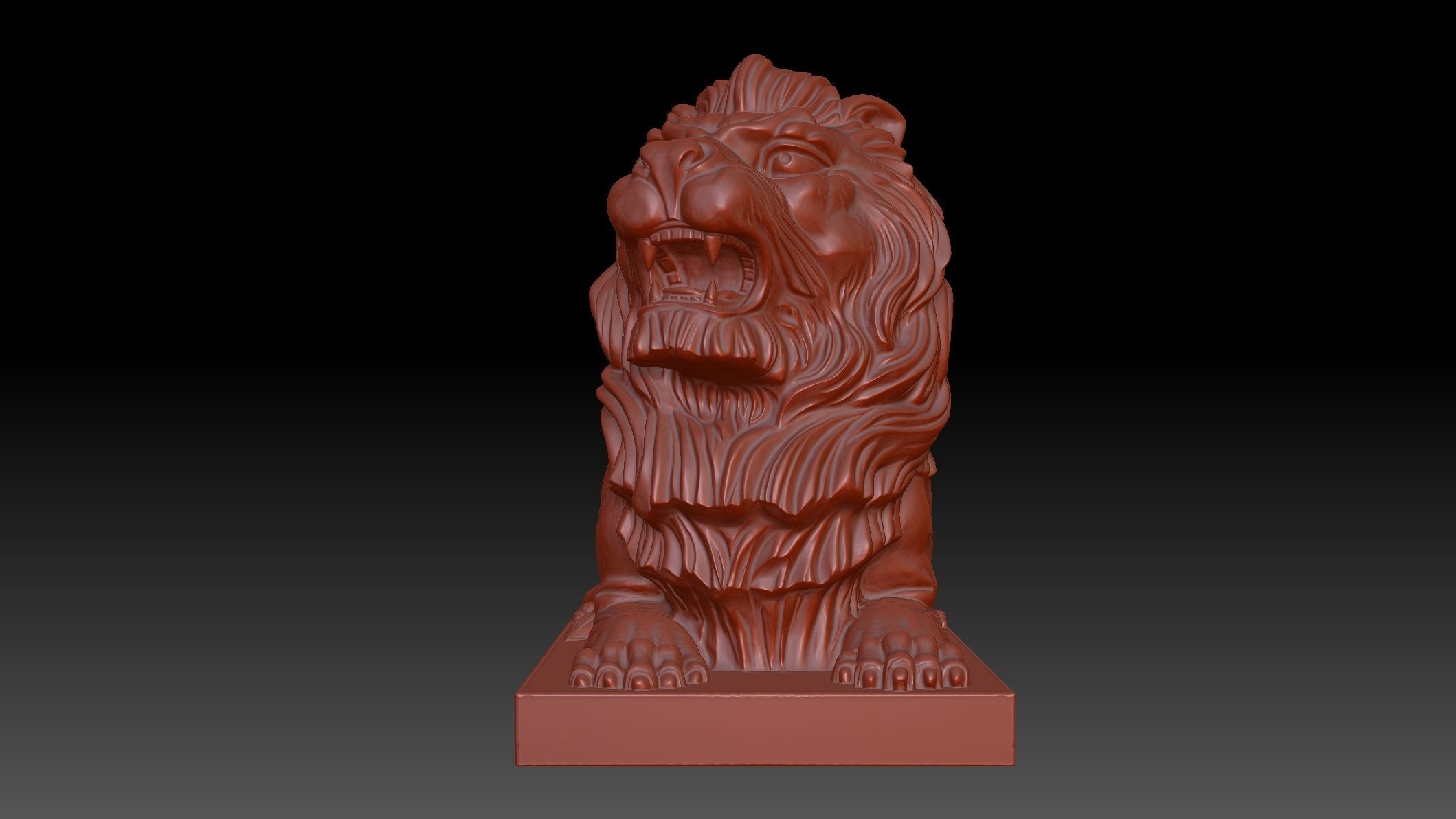 lion high resolution model 3D model 3D printable | CGTrader