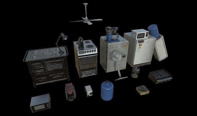 3D model Appliances Prop Pack VR / AR / low-poly | CGTrader