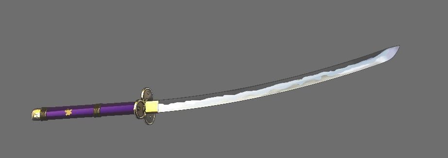 Enma Katana - Roronoa Zoro 3D model 3D printable | CGTrader