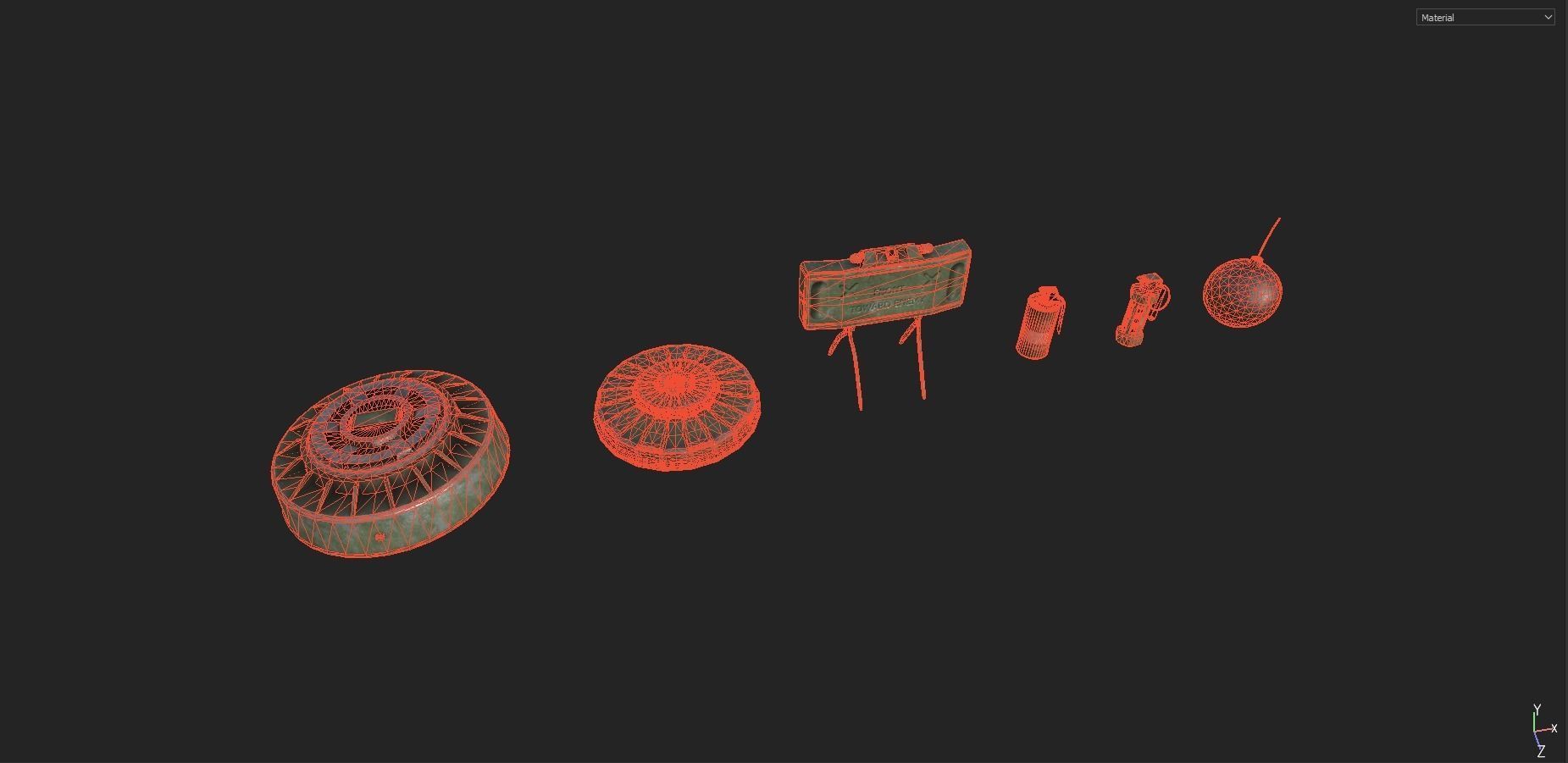 3D model Military Props Pack VR / AR / low-poly | CGTrader