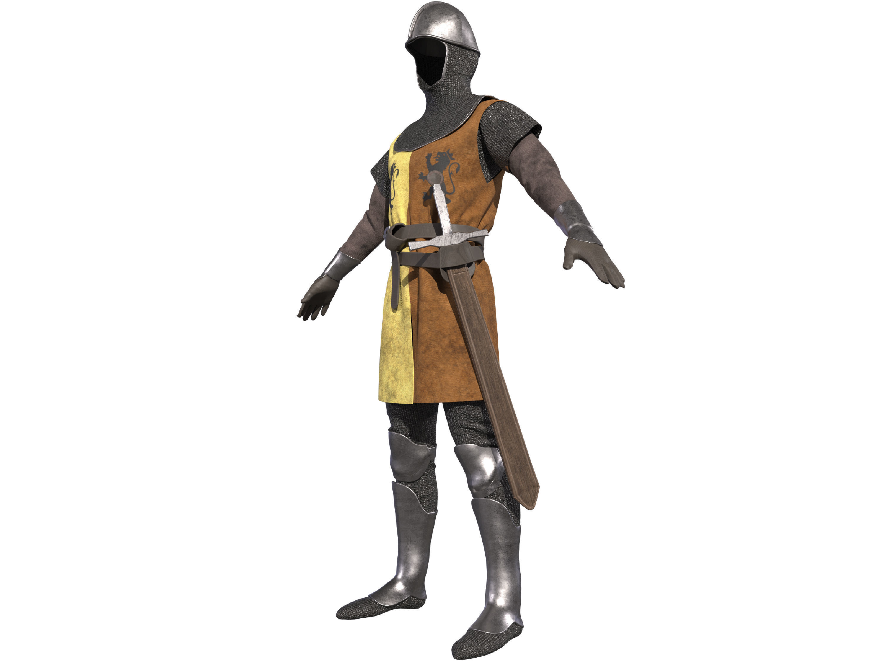 3D Clothes Medieval Soldier Armor Helmet 3D model | CGTrader