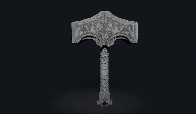 Mjolnir 3D model 3D printable | CGTrader