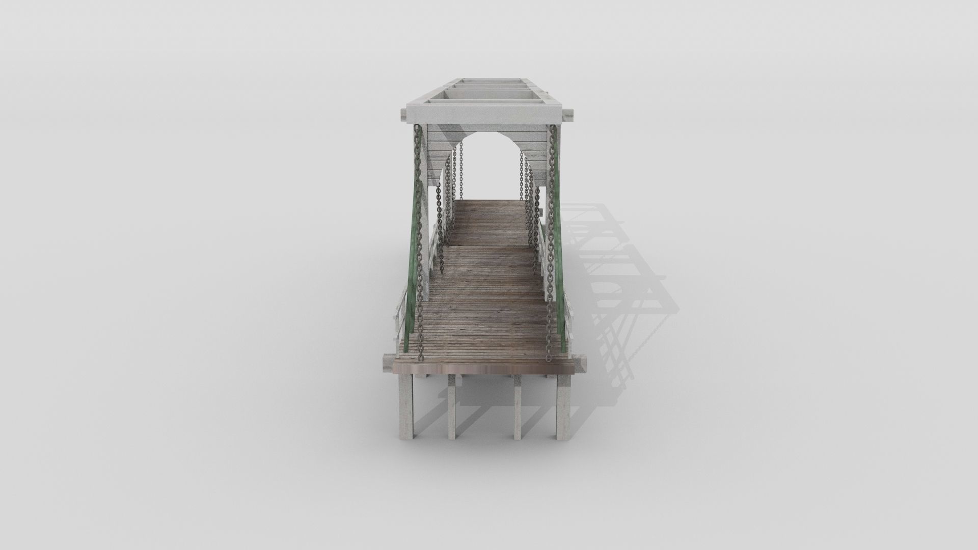 Old Dutch wooden draw bridge 3D model | CGTrader