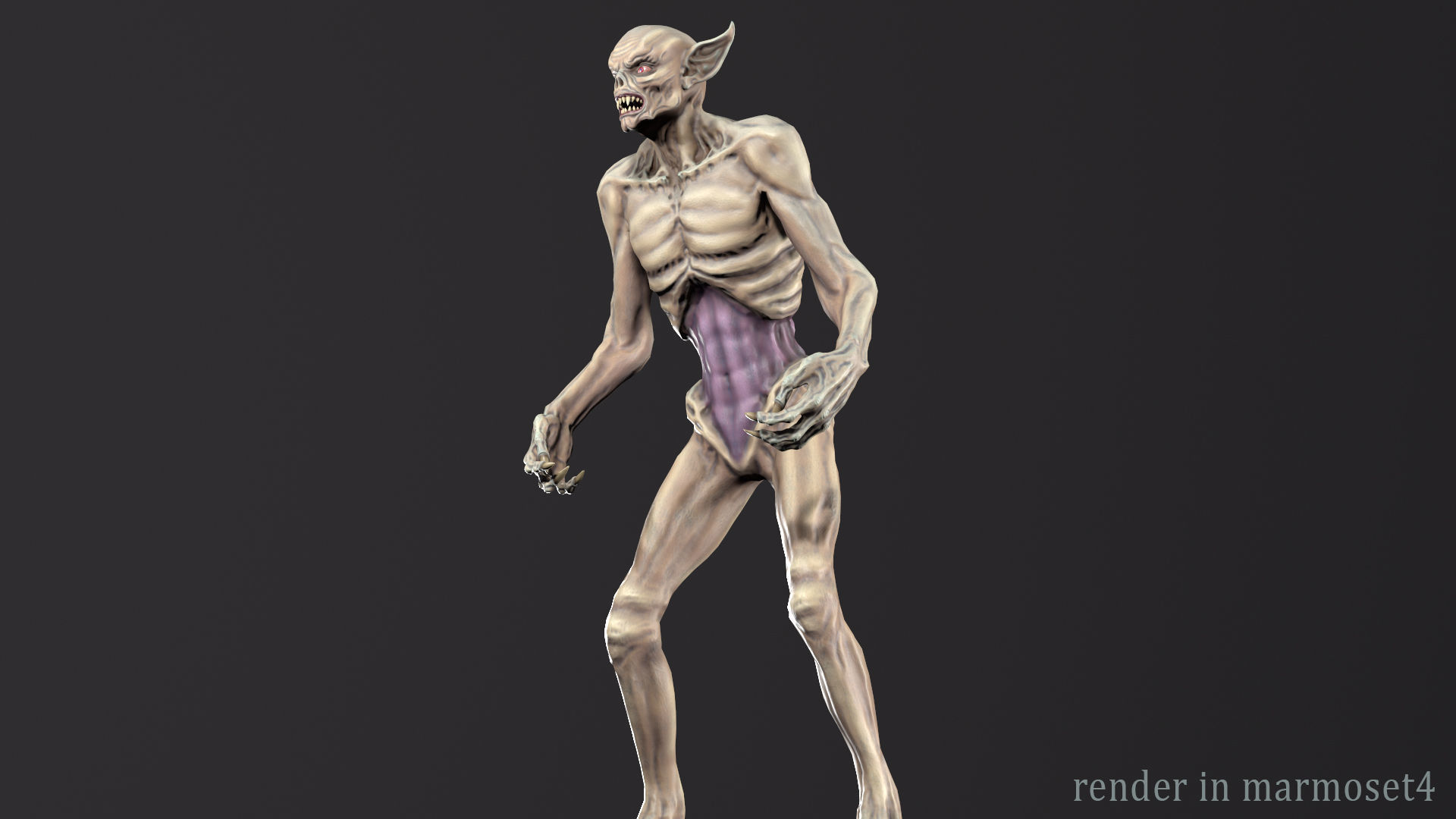 3D model Inferior vampire VR / AR / low-poly | CGTrader