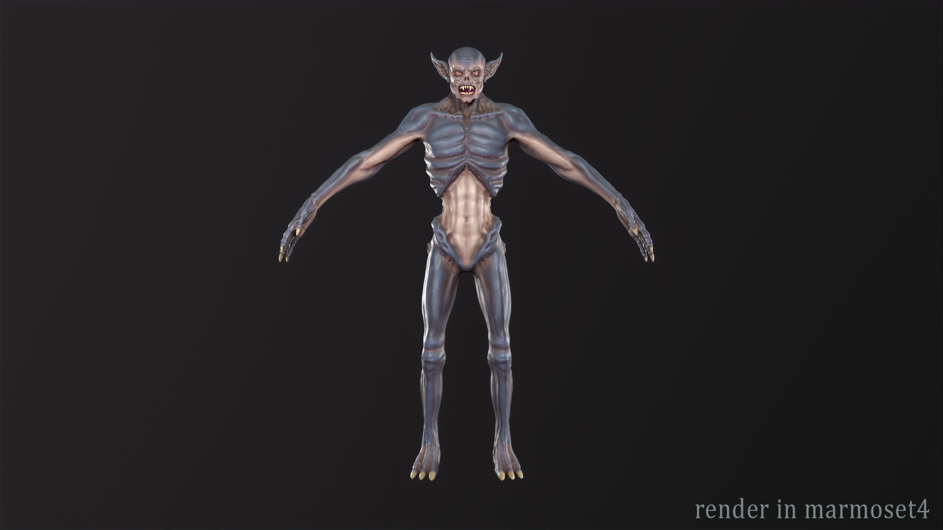 3D model Inferior vampire VR / AR / low-poly | CGTrader