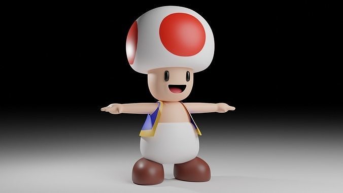 3D model Toad 3D Rigged Model VR / AR / low-poly | CGTrader