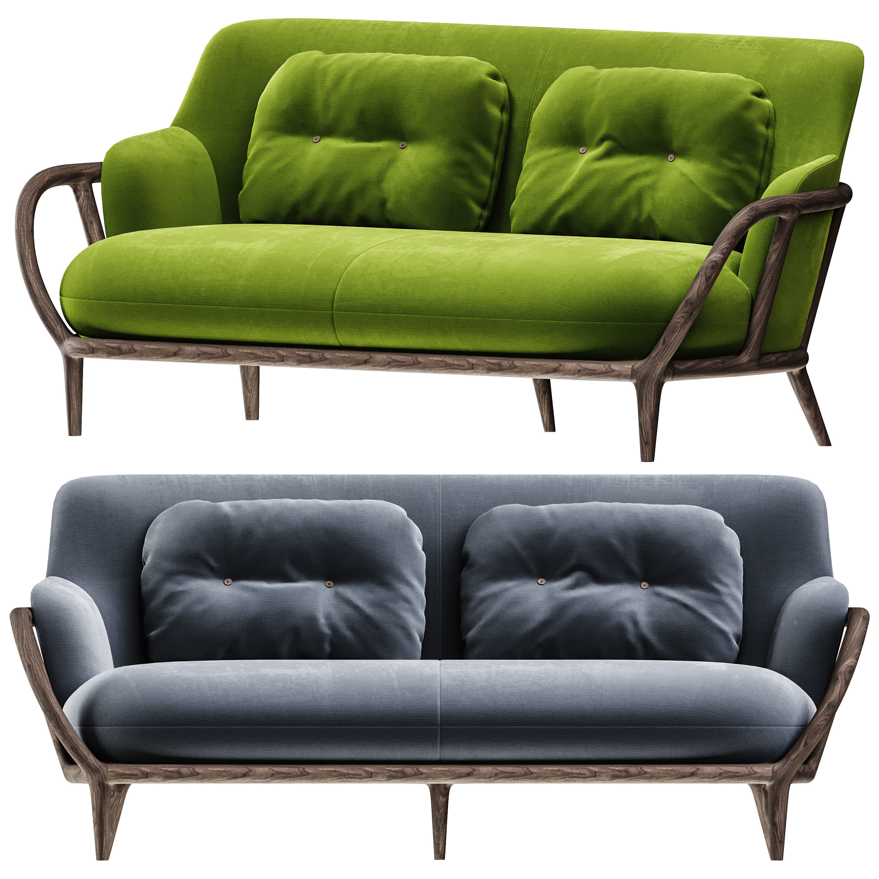 Allison Sofa By Poroda 3D model | CGTrader