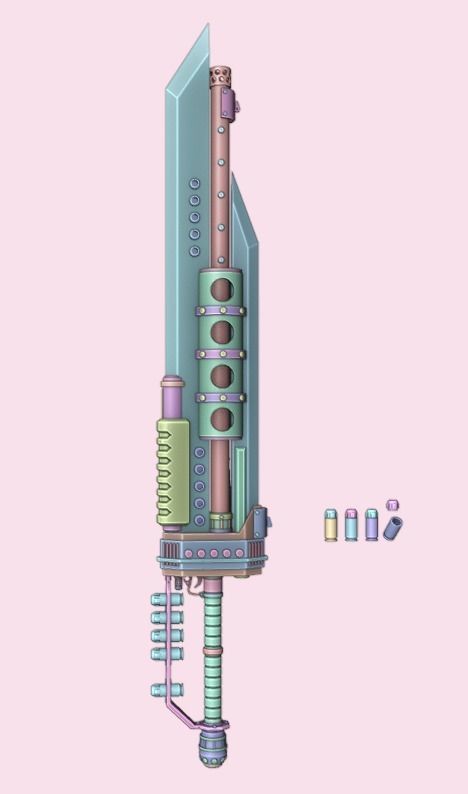 3D model Giant Shooting Sword 3D model VR / AR / low-poly | CGTrader