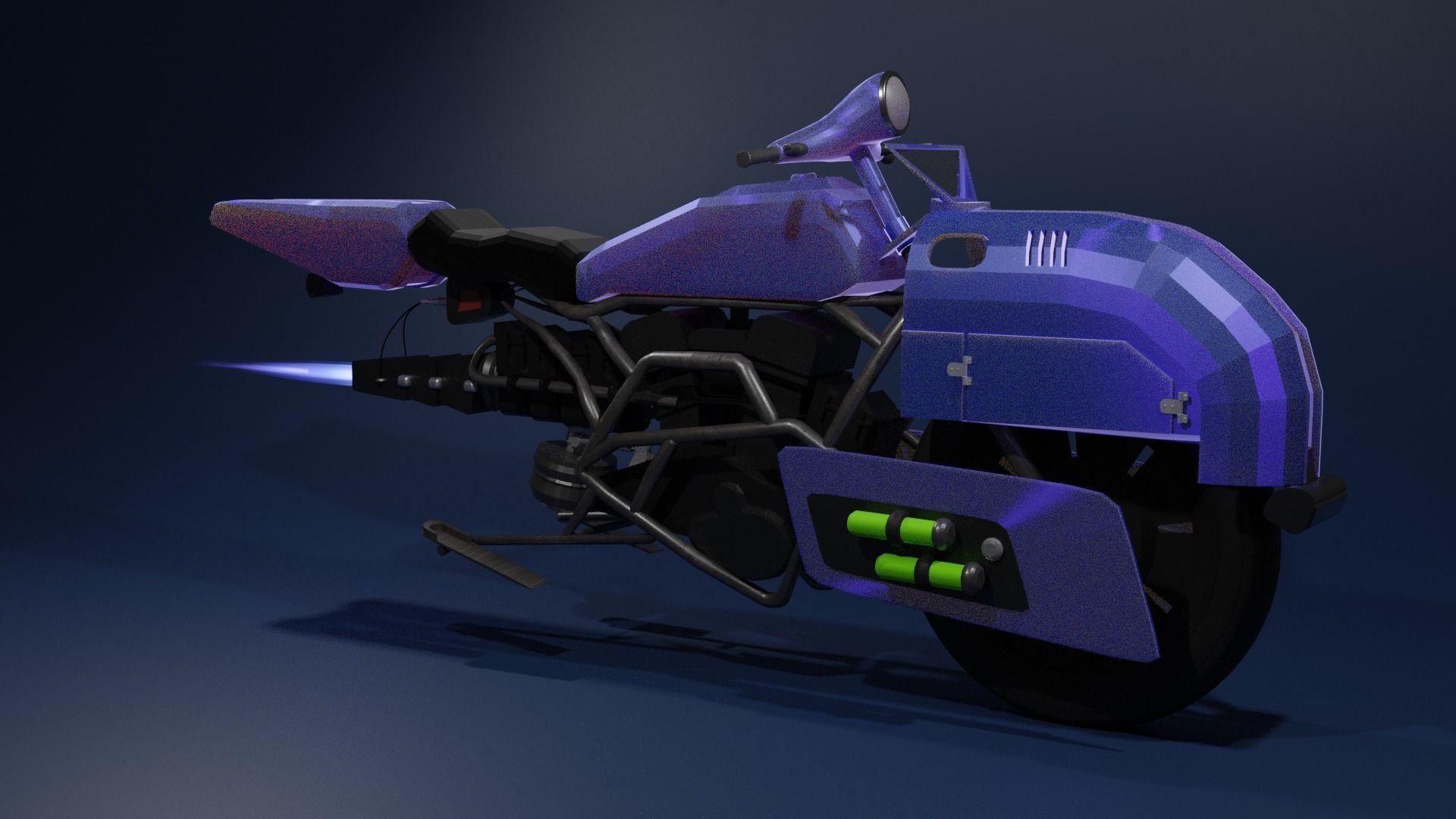 3D model sci-fi motorcycle VR / AR / low-poly | CGTrader