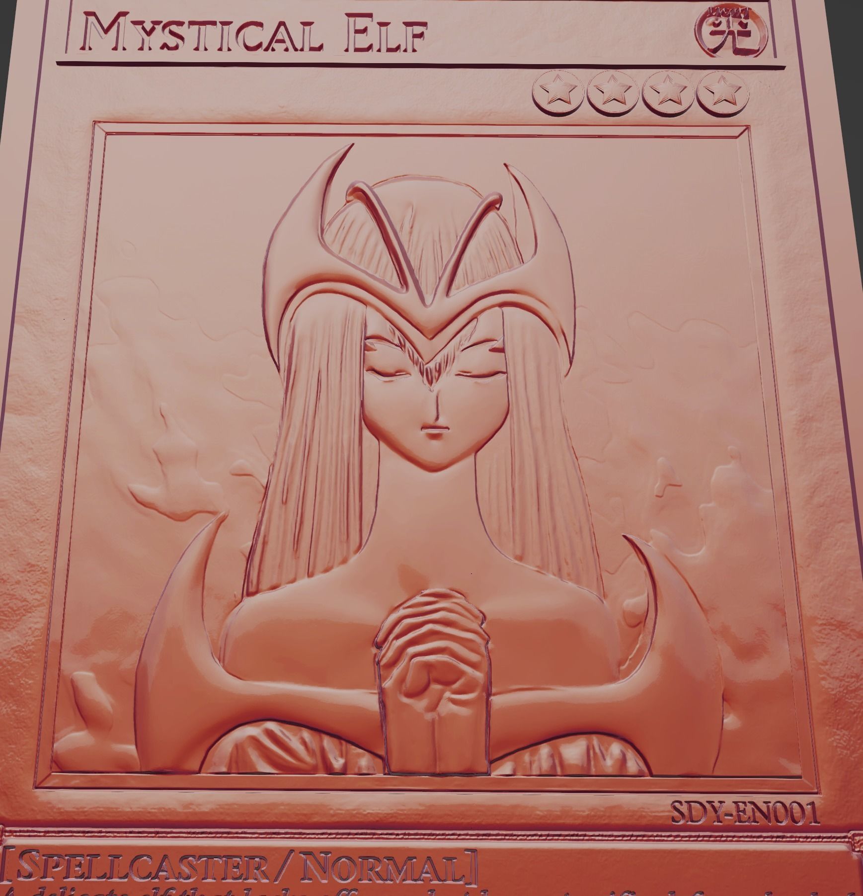 mystical elf - yugioh 3D model 3D printable | CGTrader