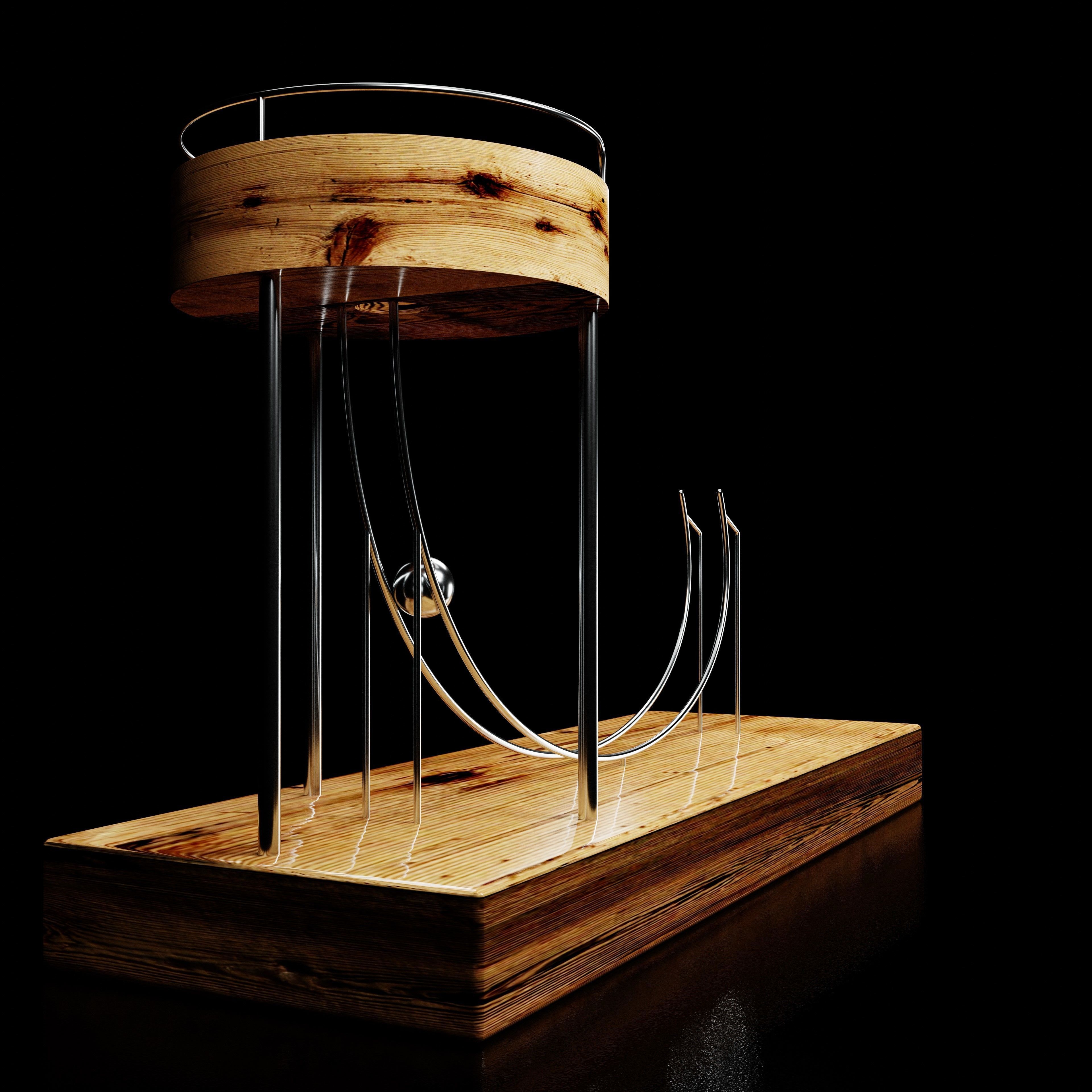 Metal Ball Infinite Loop Mechanism 3D model animated | CGTrader