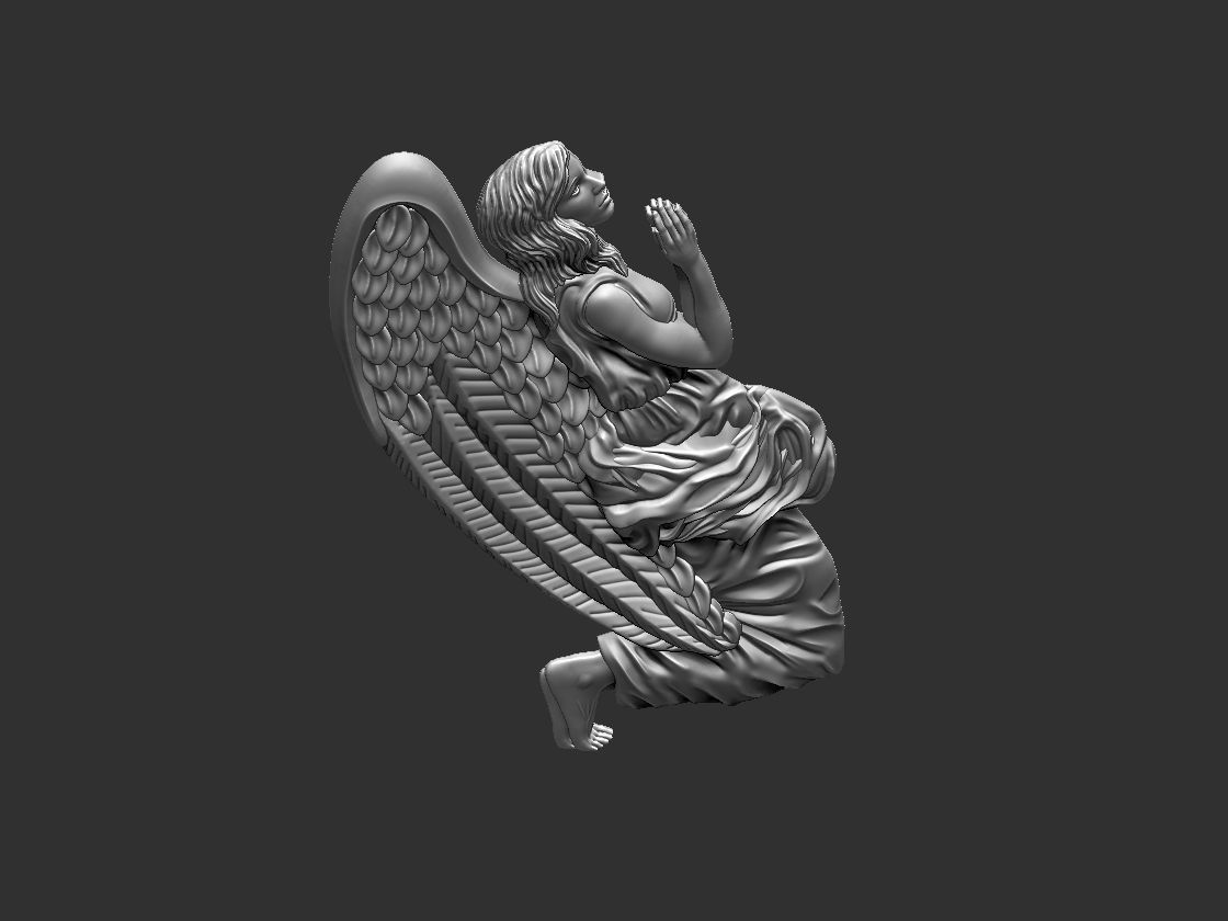 Guardian Angel Relief 3D model 3D printable | CGTrader