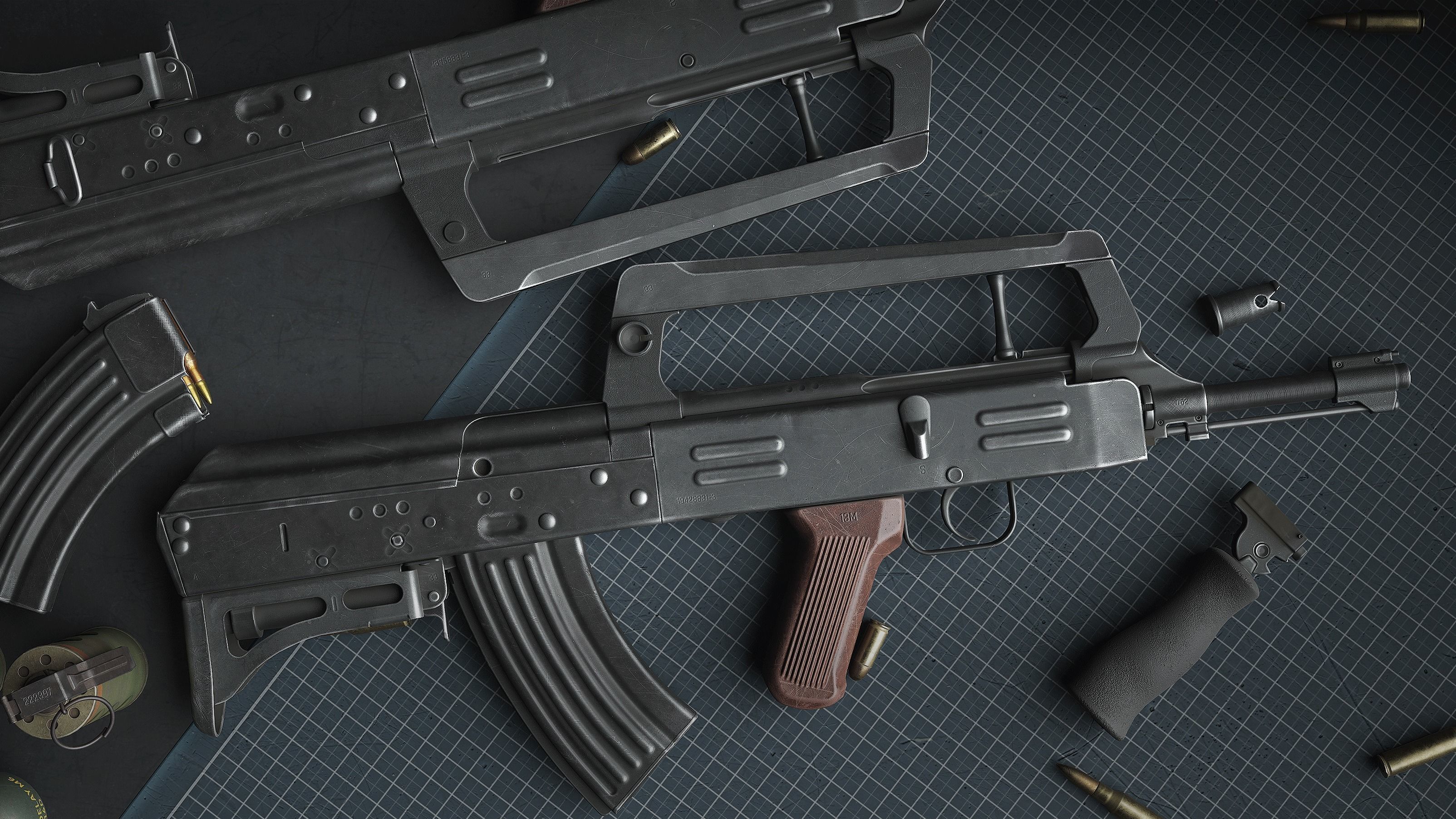 3D model Norinco Type 86s - AK47-type bullpup - assault rifle VR / AR ...