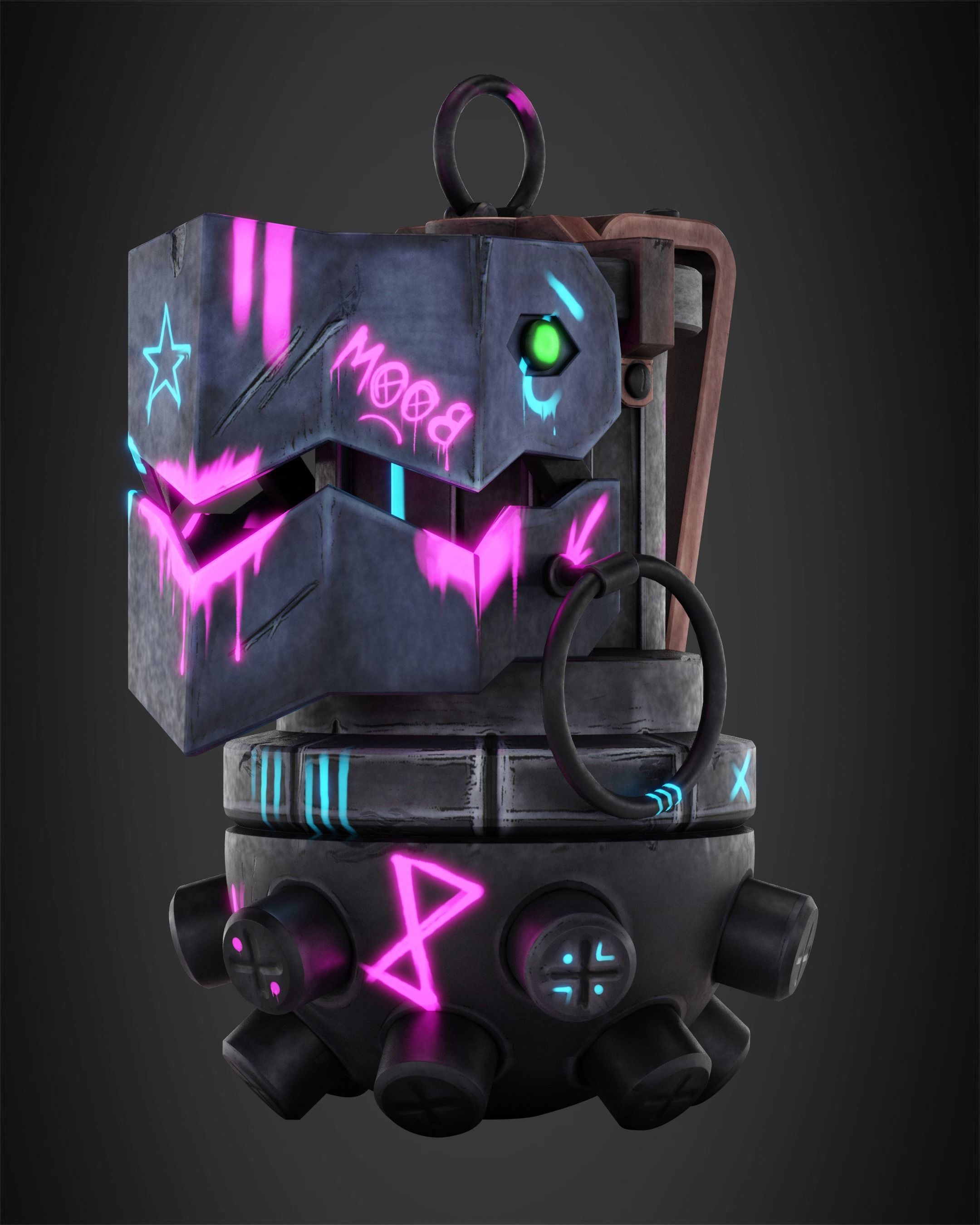 Arcane Jinx Bomb for Cosplay 3D model 3D printable | CGTrader