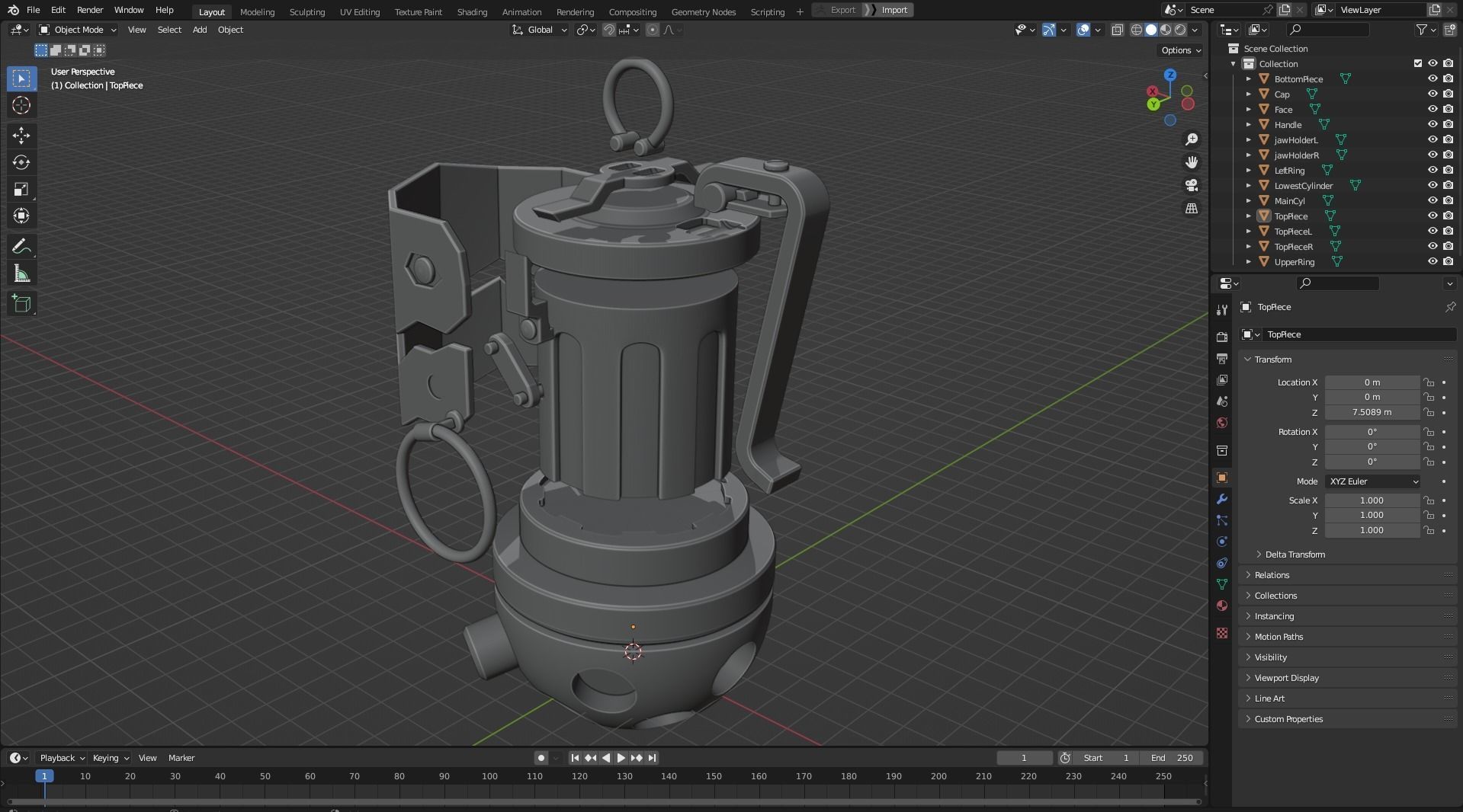 Arcane Jinx Bomb for Cosplay 3D model 3D printable | CGTrader