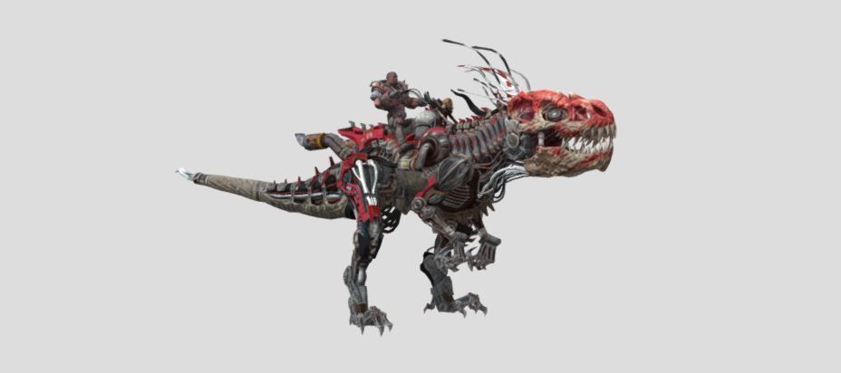 Mecha T-Rex 3D model animated rigged | CGTrader
