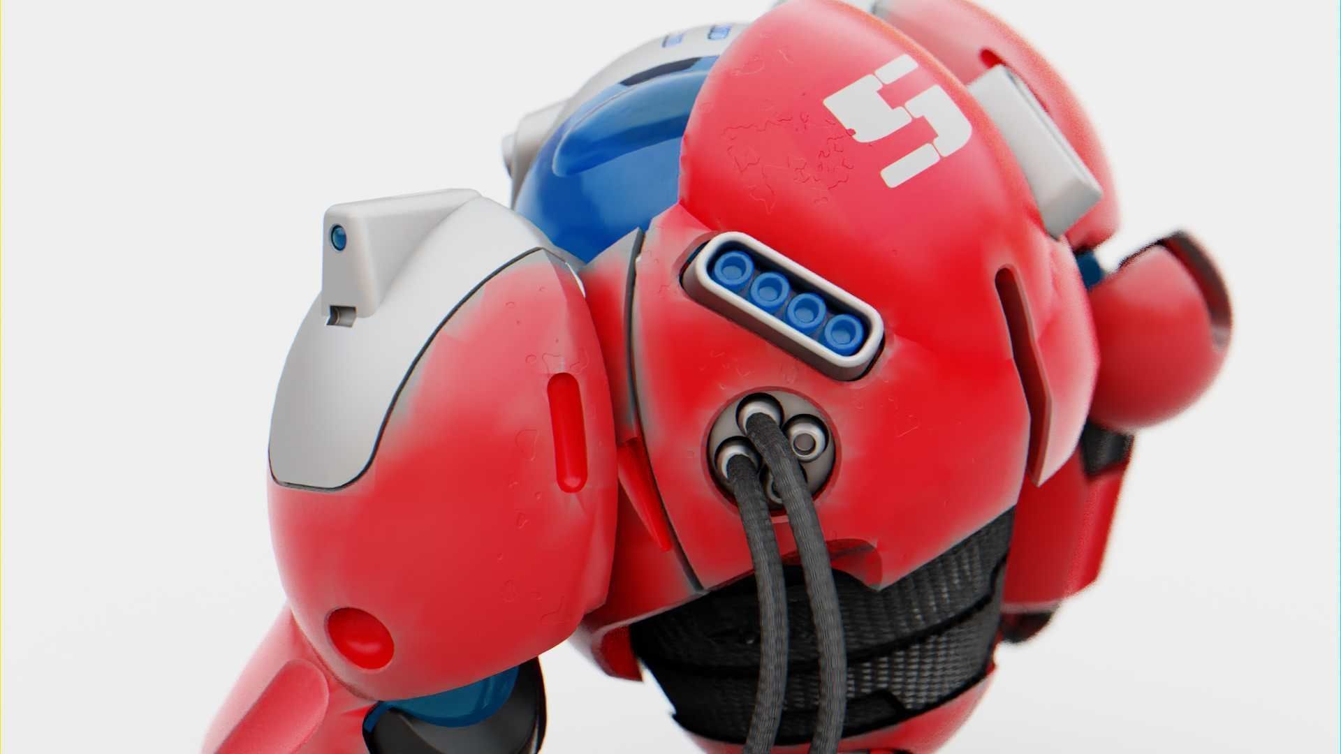 ASTRONAUT BOT ARES-B RIGGED 3D model rigged | CGTrader