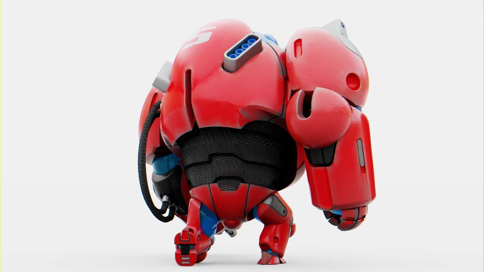 ASTRONAUT BOT ARES-B RIGGED 3D model rigged | CGTrader