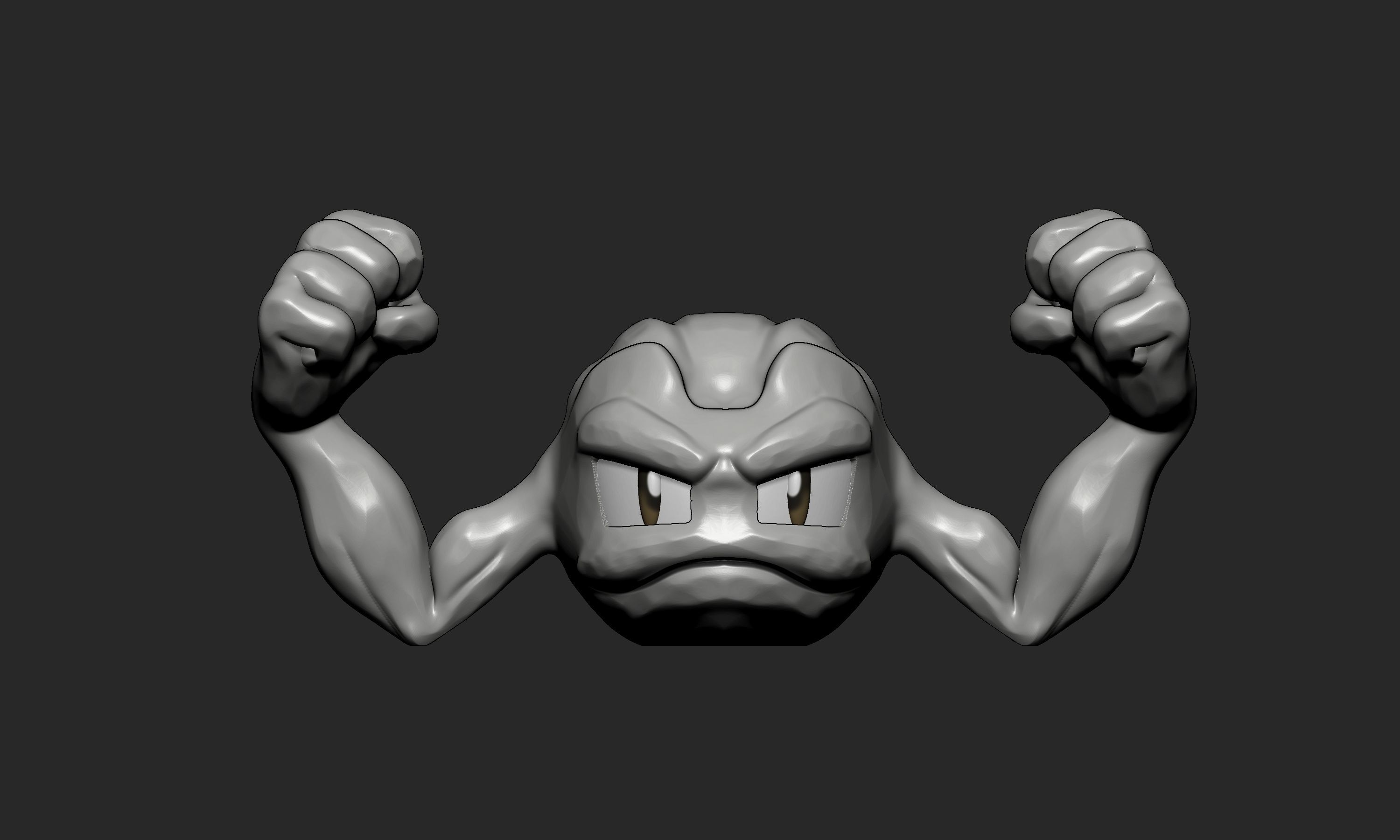 Pokemon - Geodude with 2 poses 3D model 3D printable | CGTrader