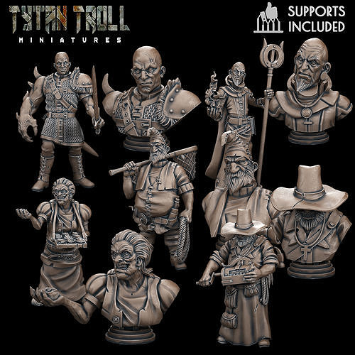 Curse of Strahd - Mini Bust Pack 02 - Pre-Supported 3D model 3D ...