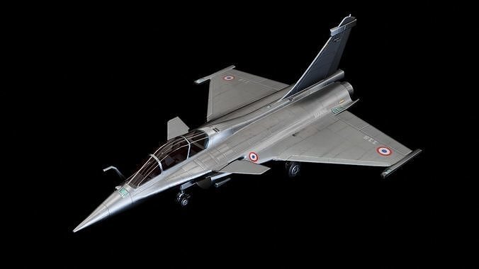 3D model Dassault Rafale- French Strike Fighter VR / AR / low-poly ...