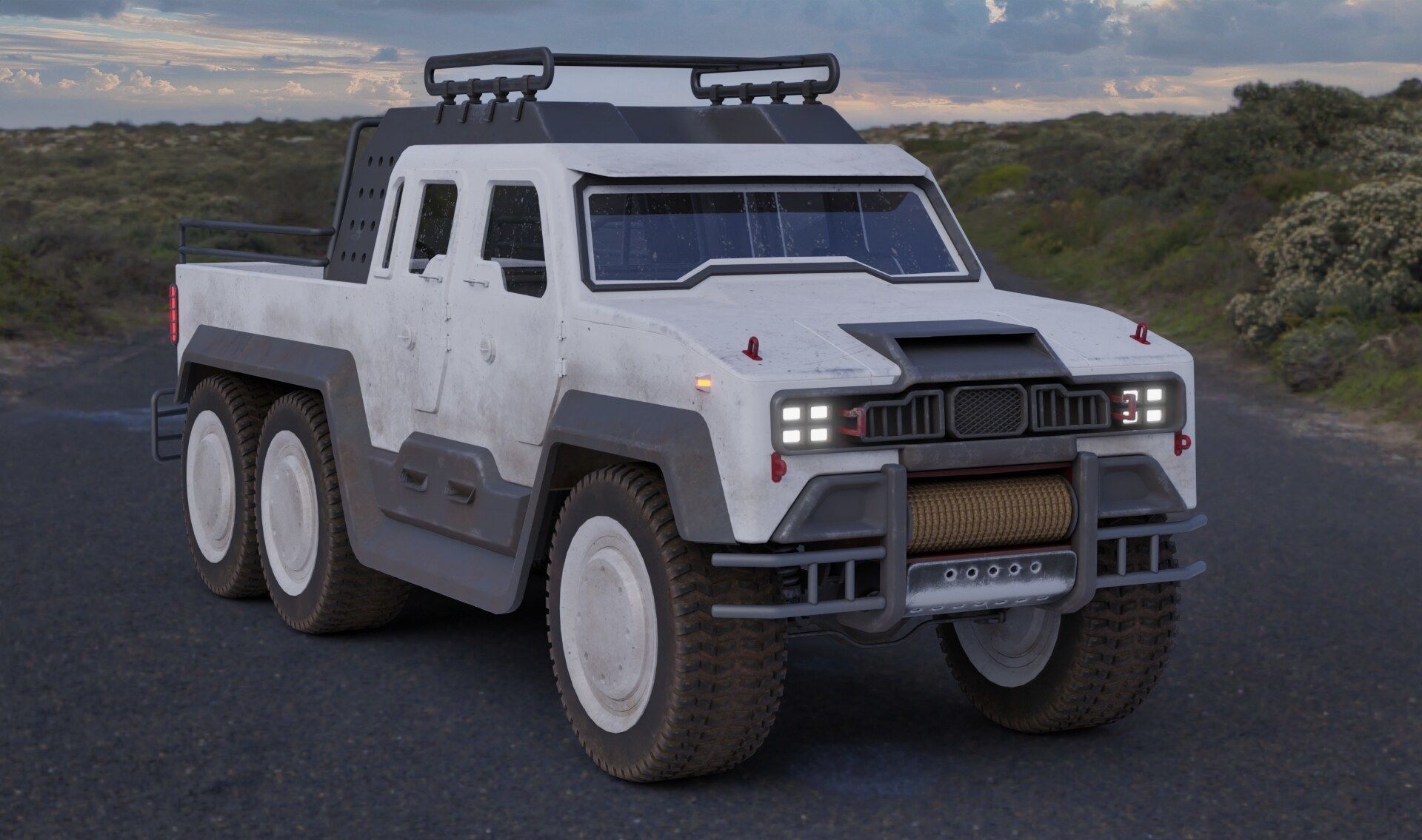 3D model Sci-fi Jeep VR / AR / low-poly | CGTrader