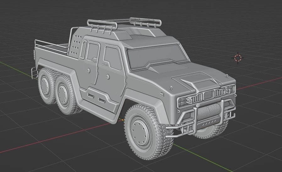 3D model Sci-fi Jeep VR / AR / low-poly | CGTrader