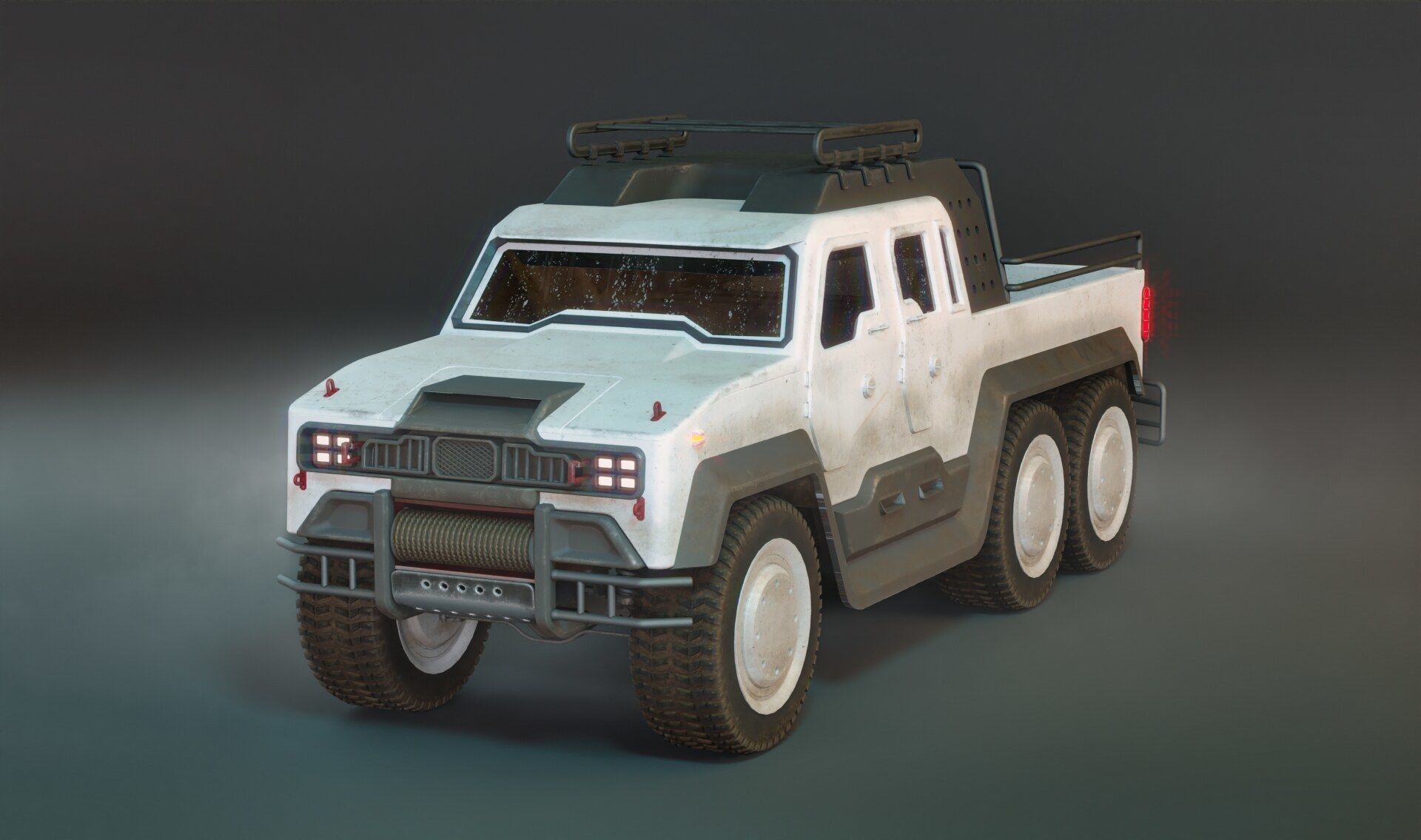 3D model Sci-fi Jeep VR / AR / low-poly | CGTrader