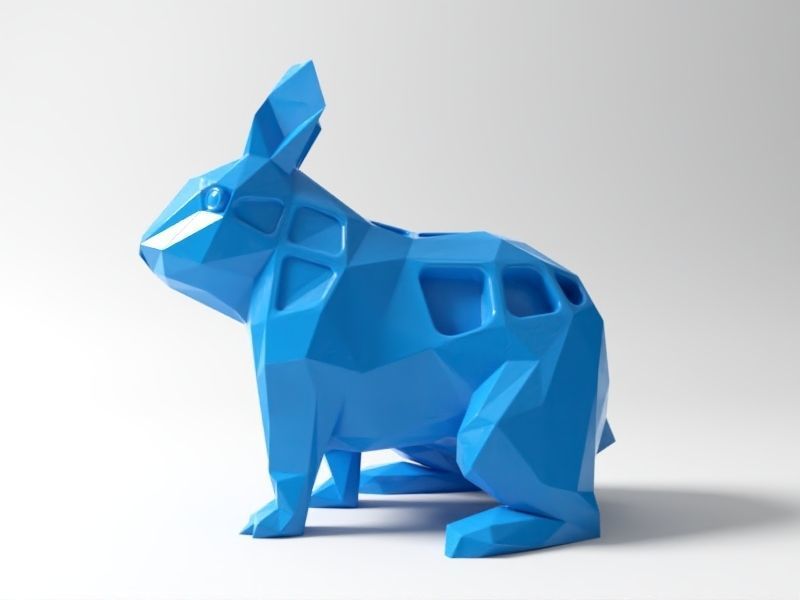 Polygon Rabbit 3D model 3D printable | CGTrader