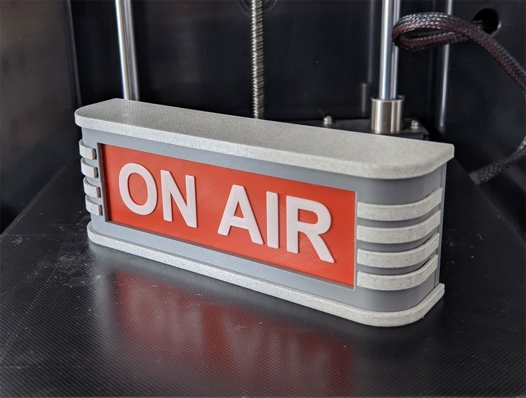 Printable Vintage On Air Sign 3D model 3D printable | CGTrader