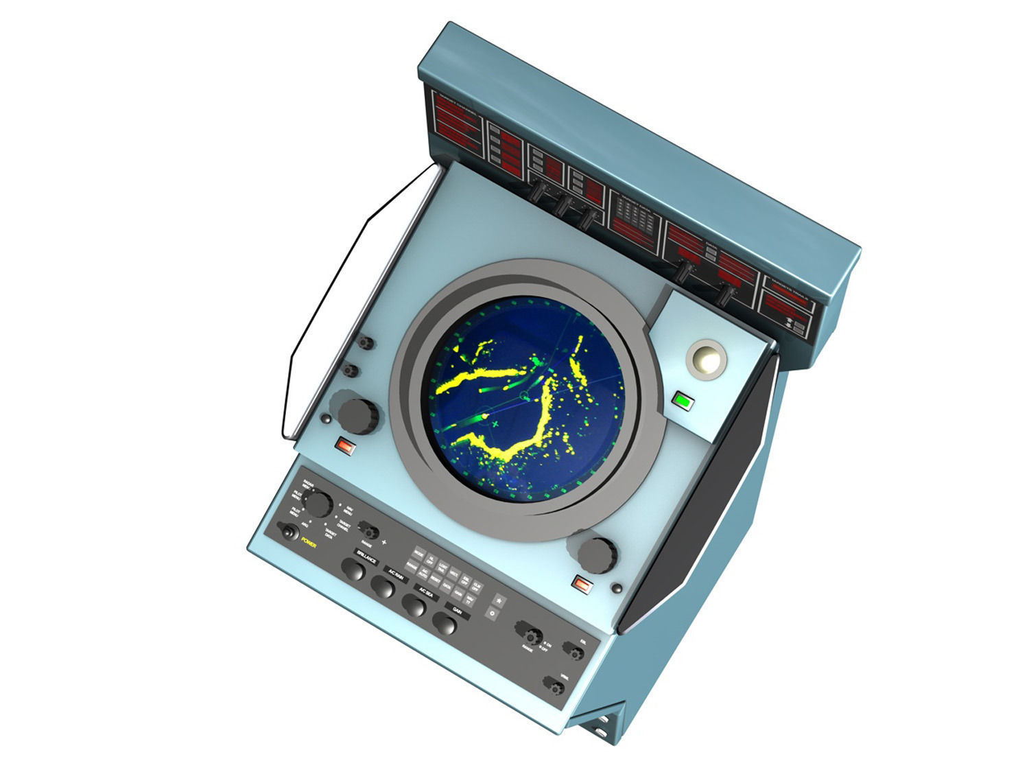 Naval Radar Console 3D model | CGTrader