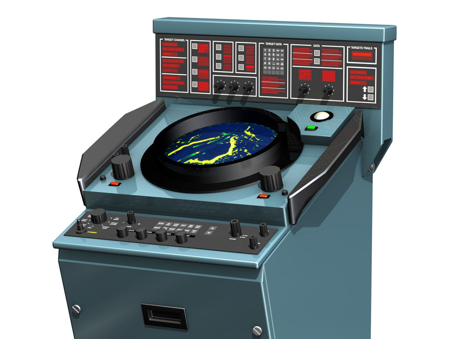 Naval Radar Console 3D model | CGTrader