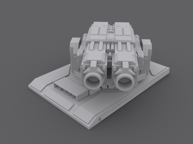 Machine Gun Turret 3D model | CGTrader