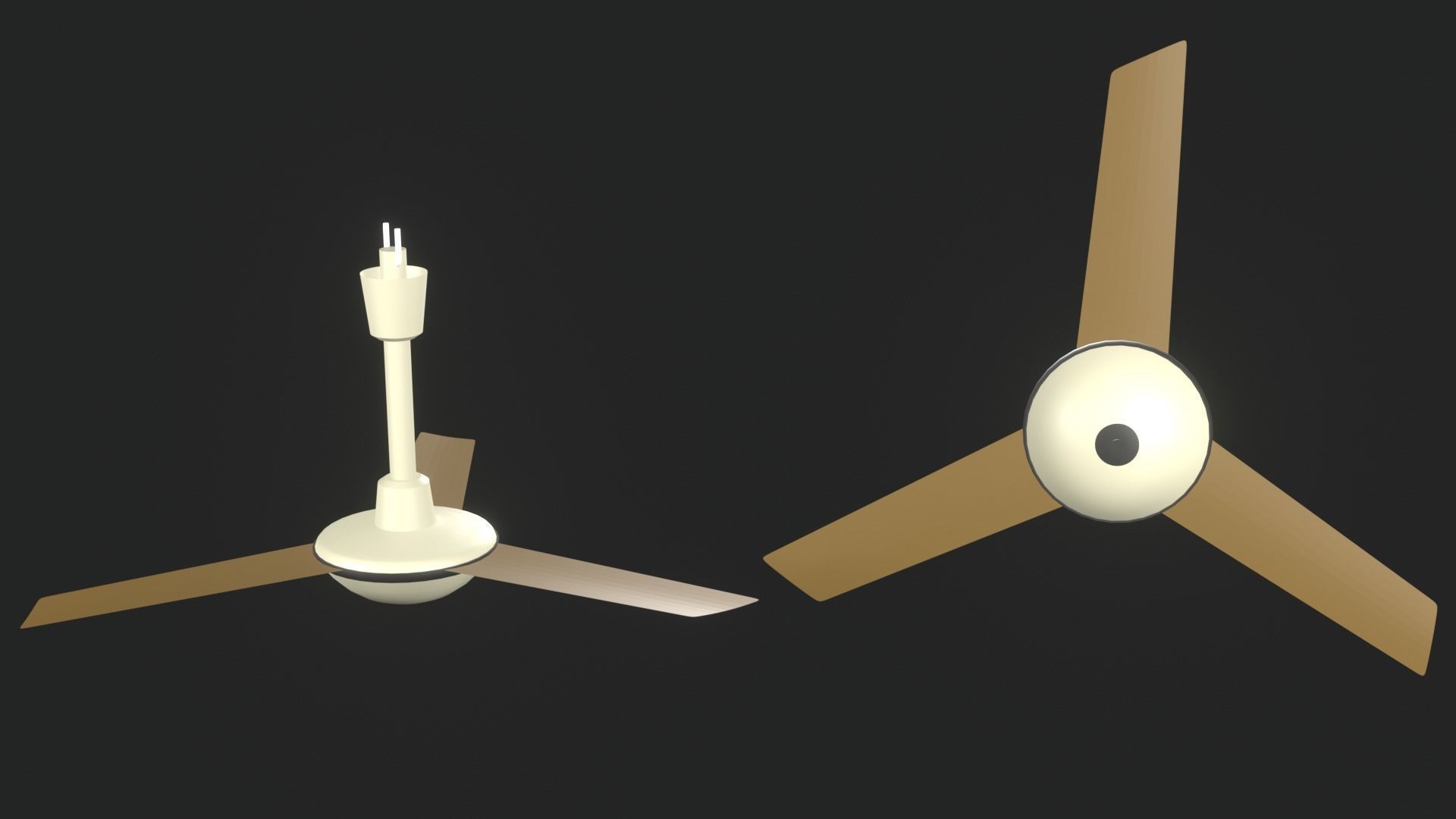 Low-poly Fan 3D model | CGTrader