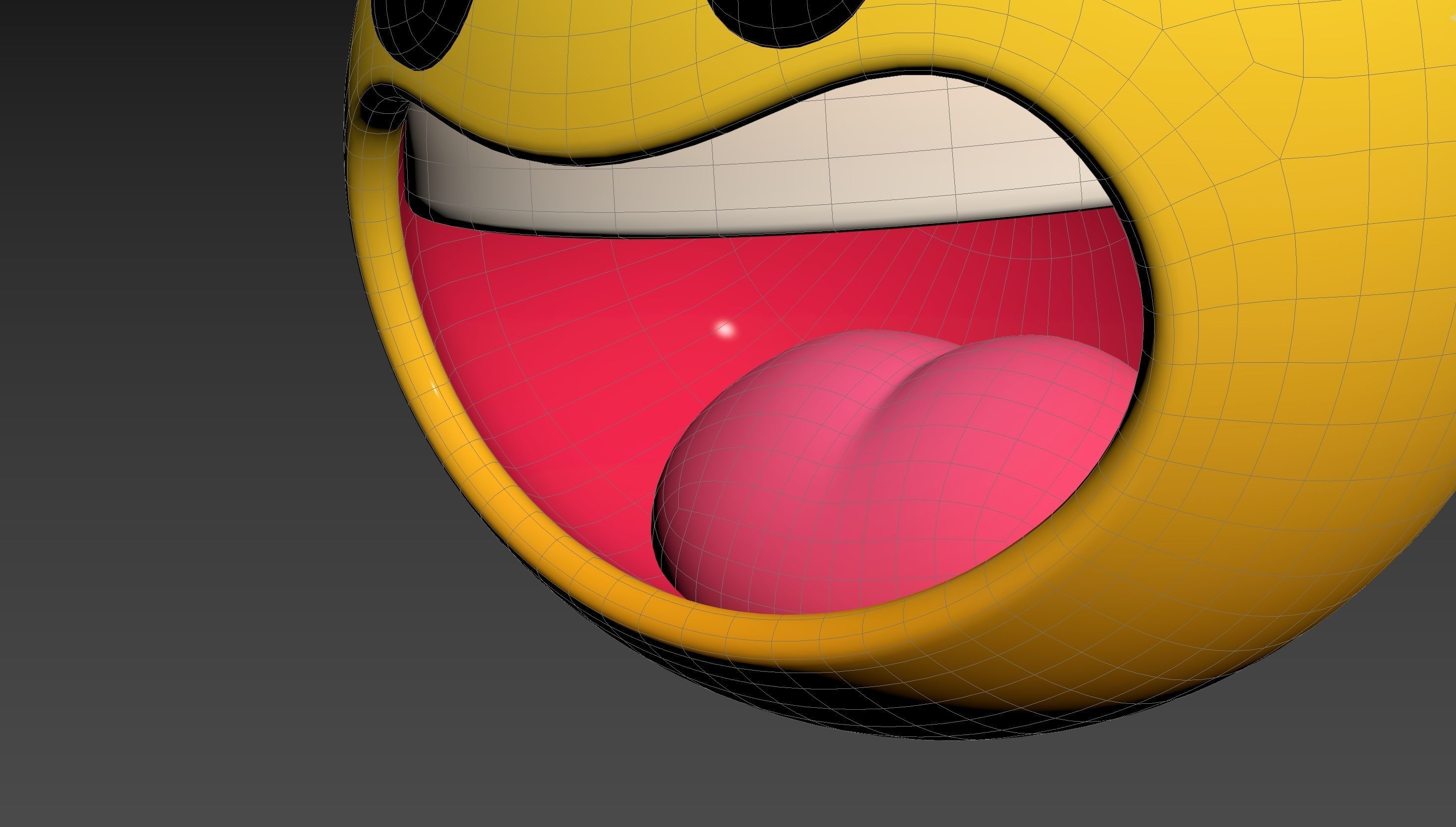 Symbol021 Laughing Face 3D model | CGTrader