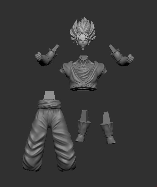 Vegito Blue Dragon Ball 3D Printable 3D model 3D printable | CGTrader