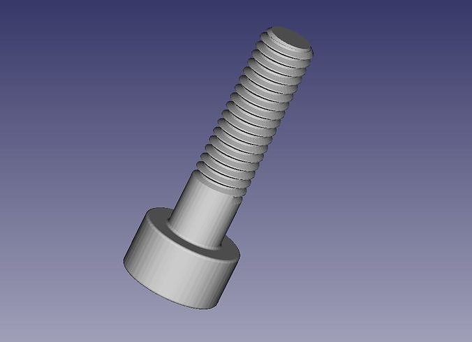 M4 screw and Nut 3D model 3D printable | CGTrader