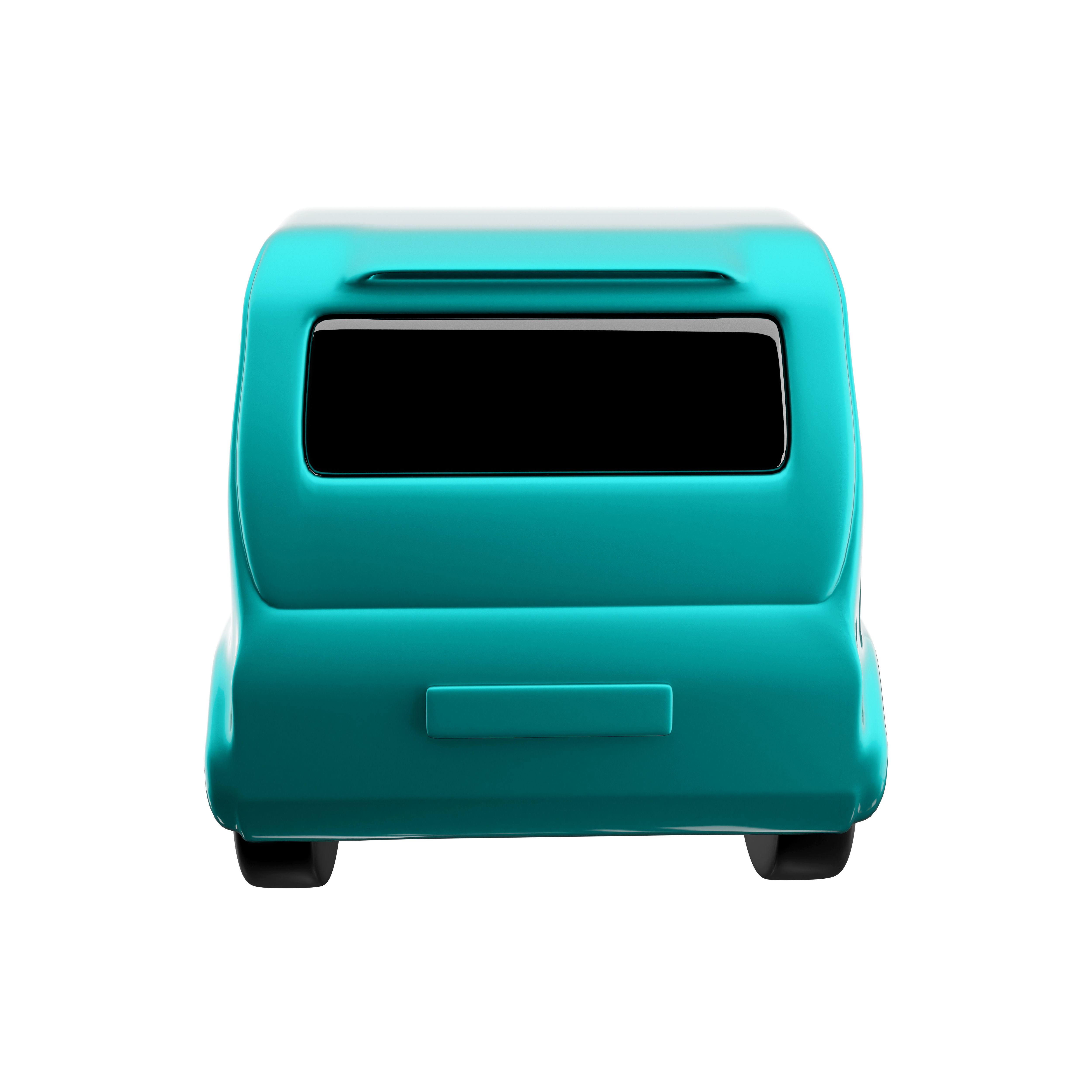 3d turquoise electric car icon 3D model | CGTrader
