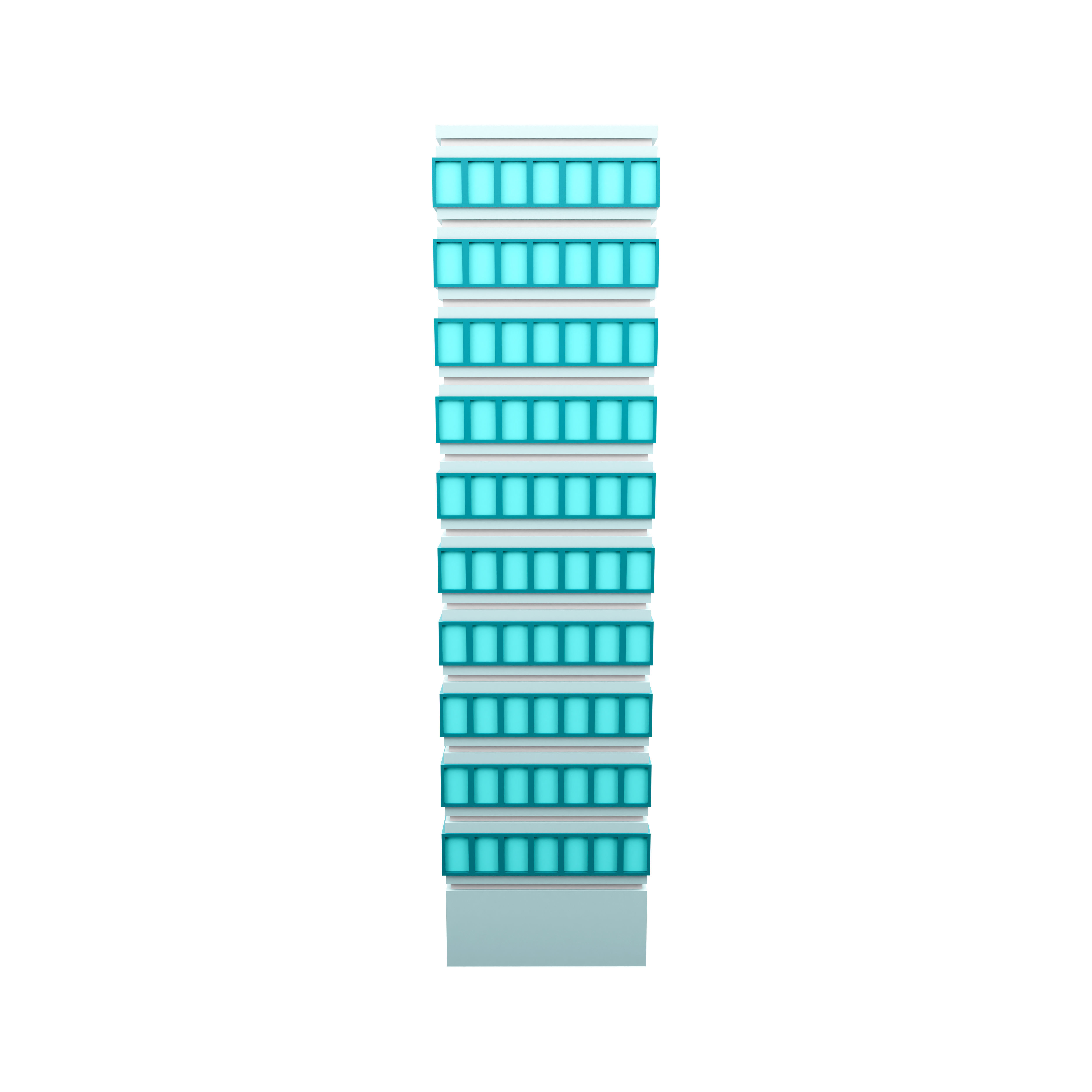 3D skyscraper building icon 3D model | CGTrader