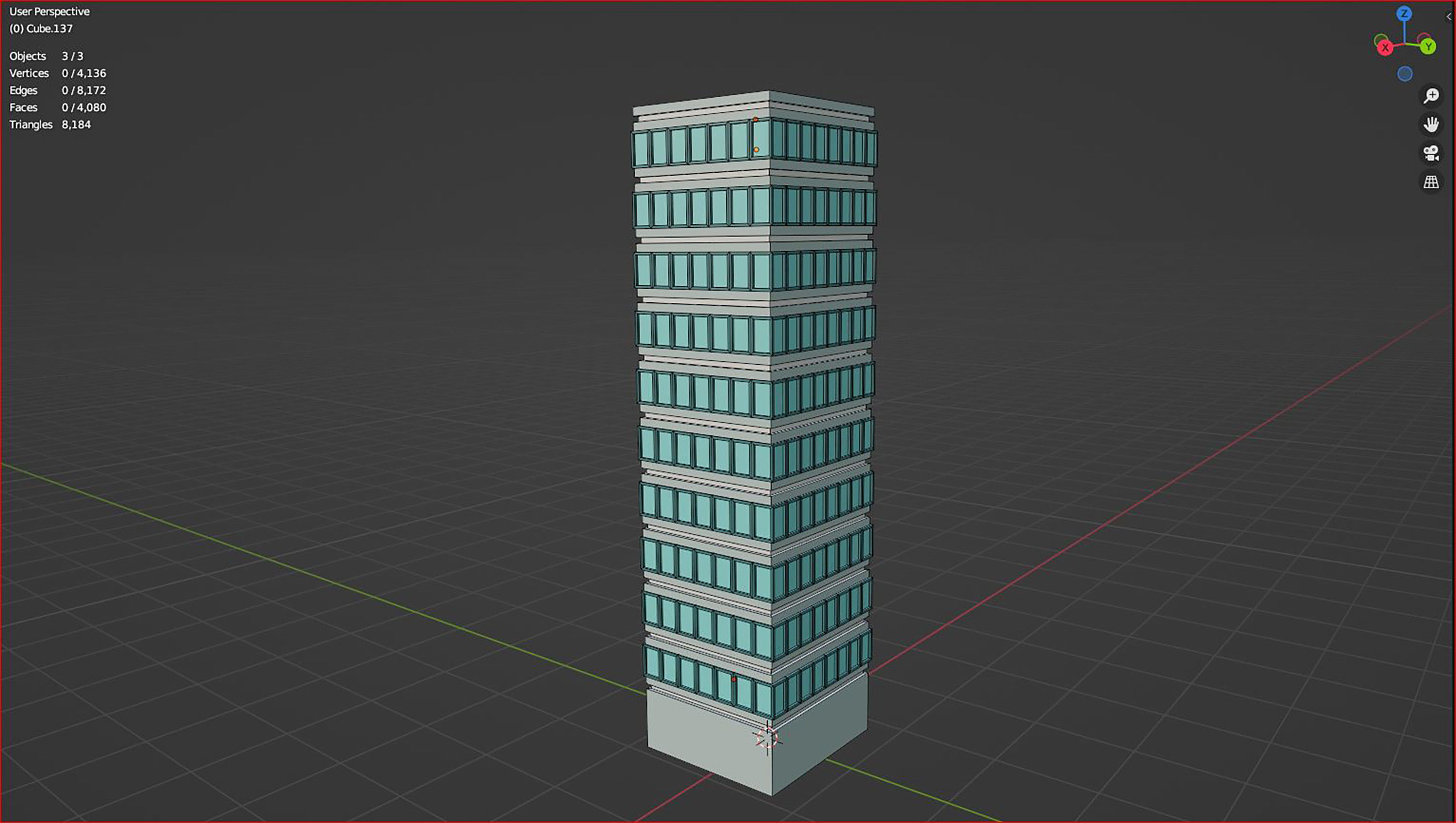 3D skyscraper building icon 3D model | CGTrader