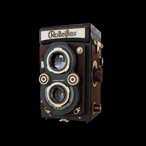 Vintage Custom Photocamera Rolleiflex 3D model | CGTrader