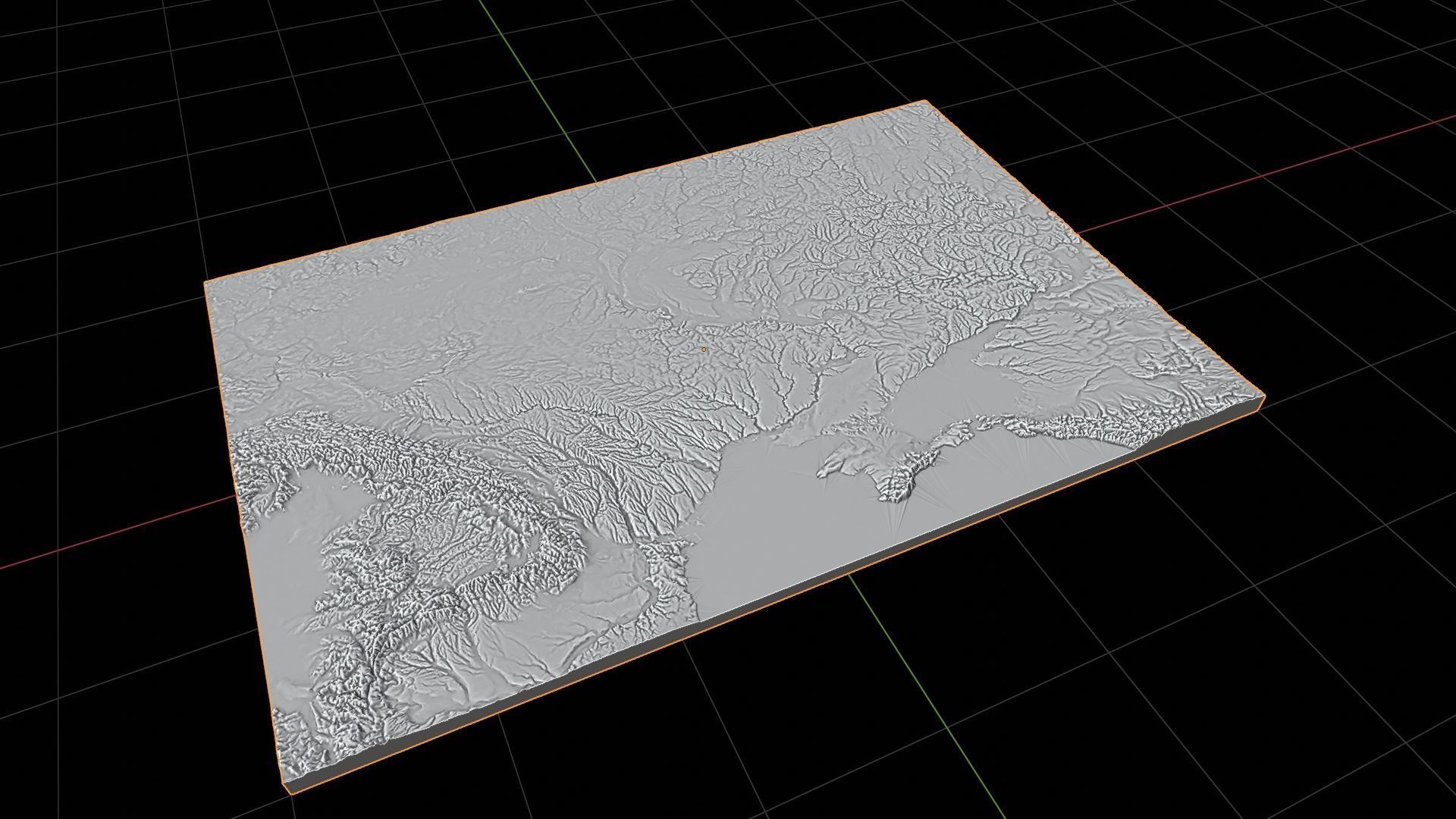 Ukraine High resolution 3D relief maps 3D model | CGTrader