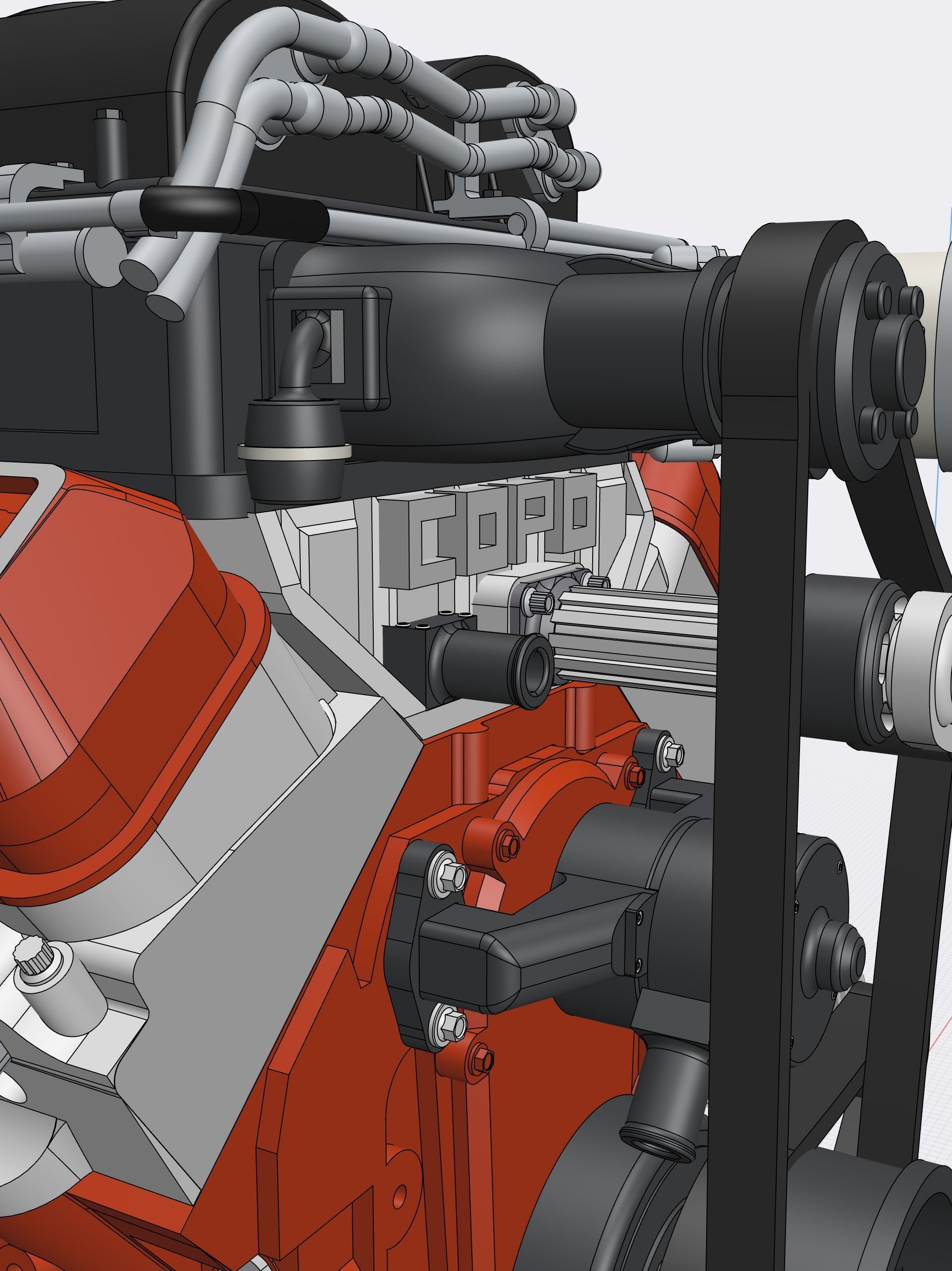 MAGNUSON SUPERCHARGED CHEV ZZ632 ENGINE COMPLETE 3D model 3D printable ...