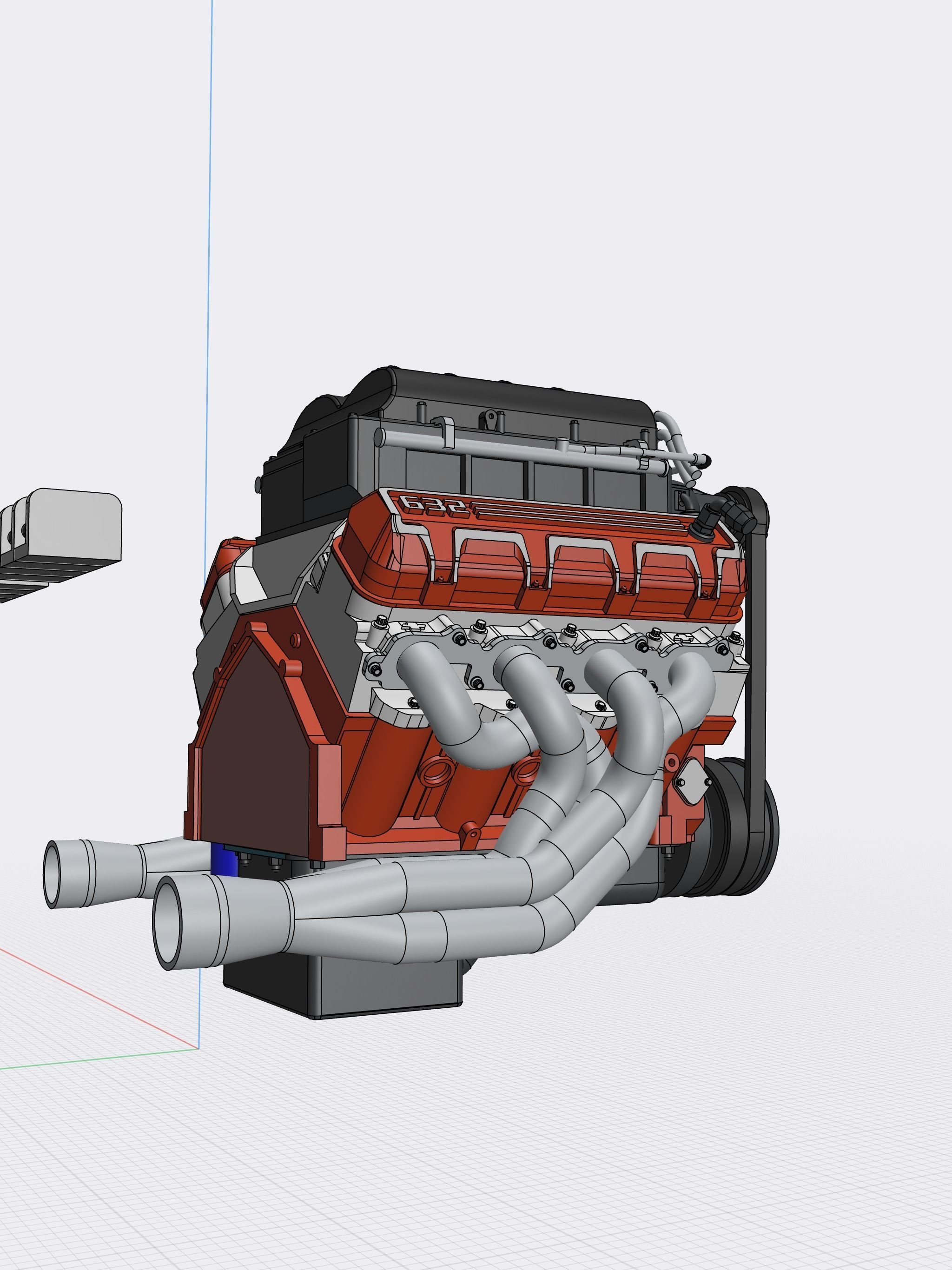 MAGNUSON SUPERCHARGED CHEV ZZ632 ENGINE COMPLETE 3D model 3D printable ...