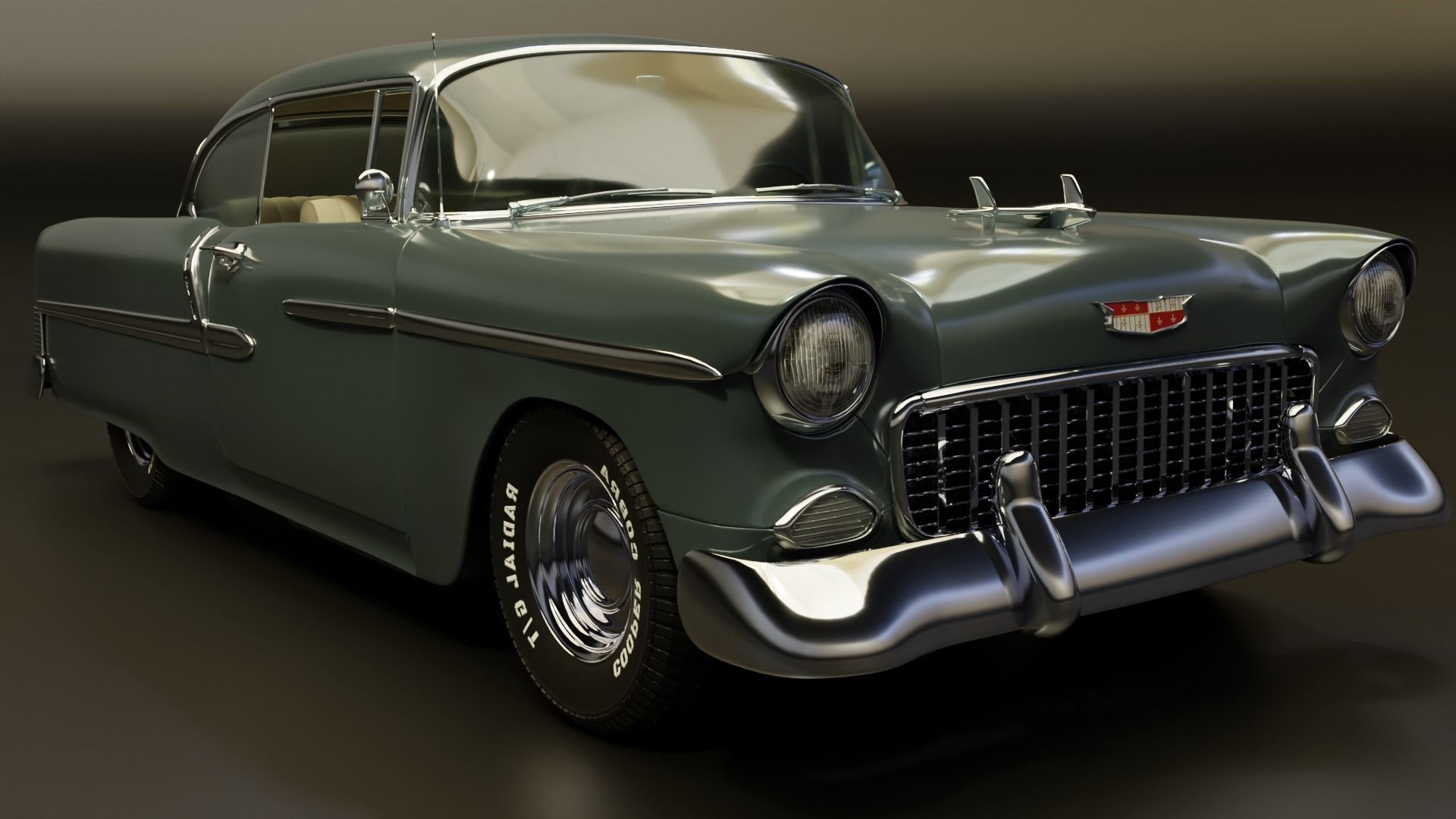 Classic Custom 50s Car 3D model | CGTrader
