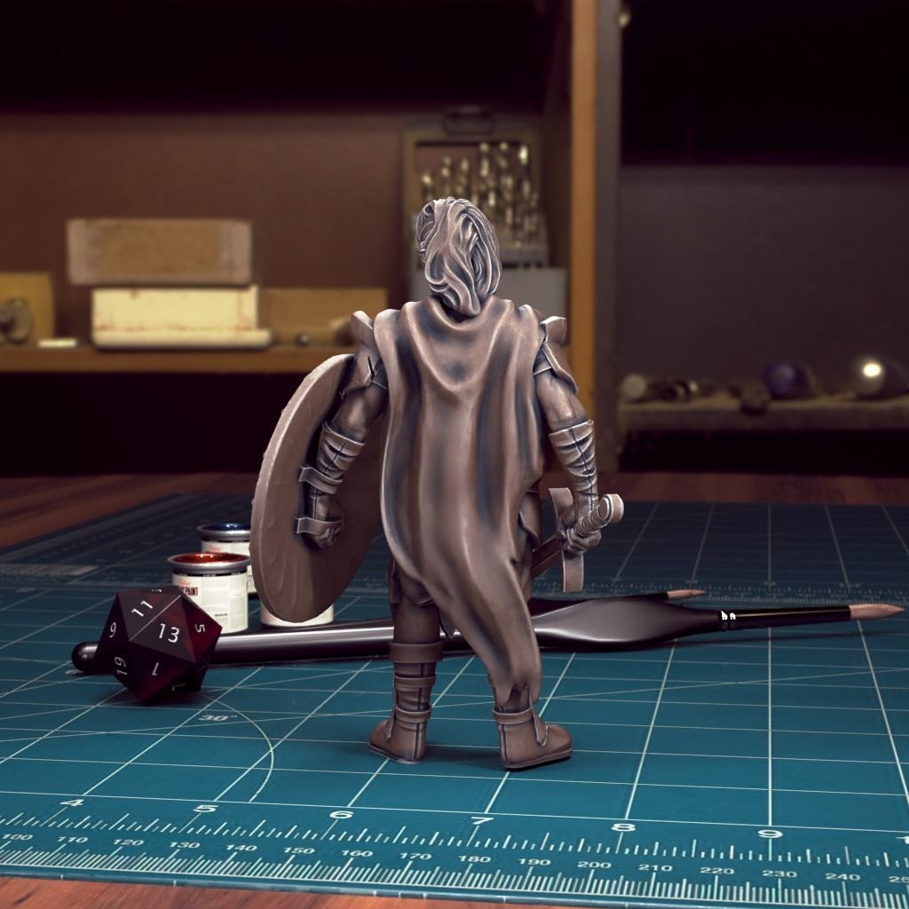 DND Heroes - Female Goliath Fighter - Pre-Supported 3D model 3D ...