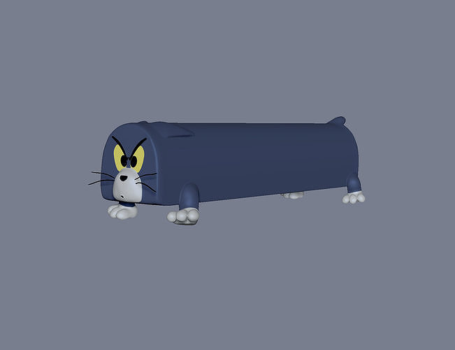 Shapes of Tom - Tom and Jerry - Mouse hole 3D model 3D printable | CGTrader