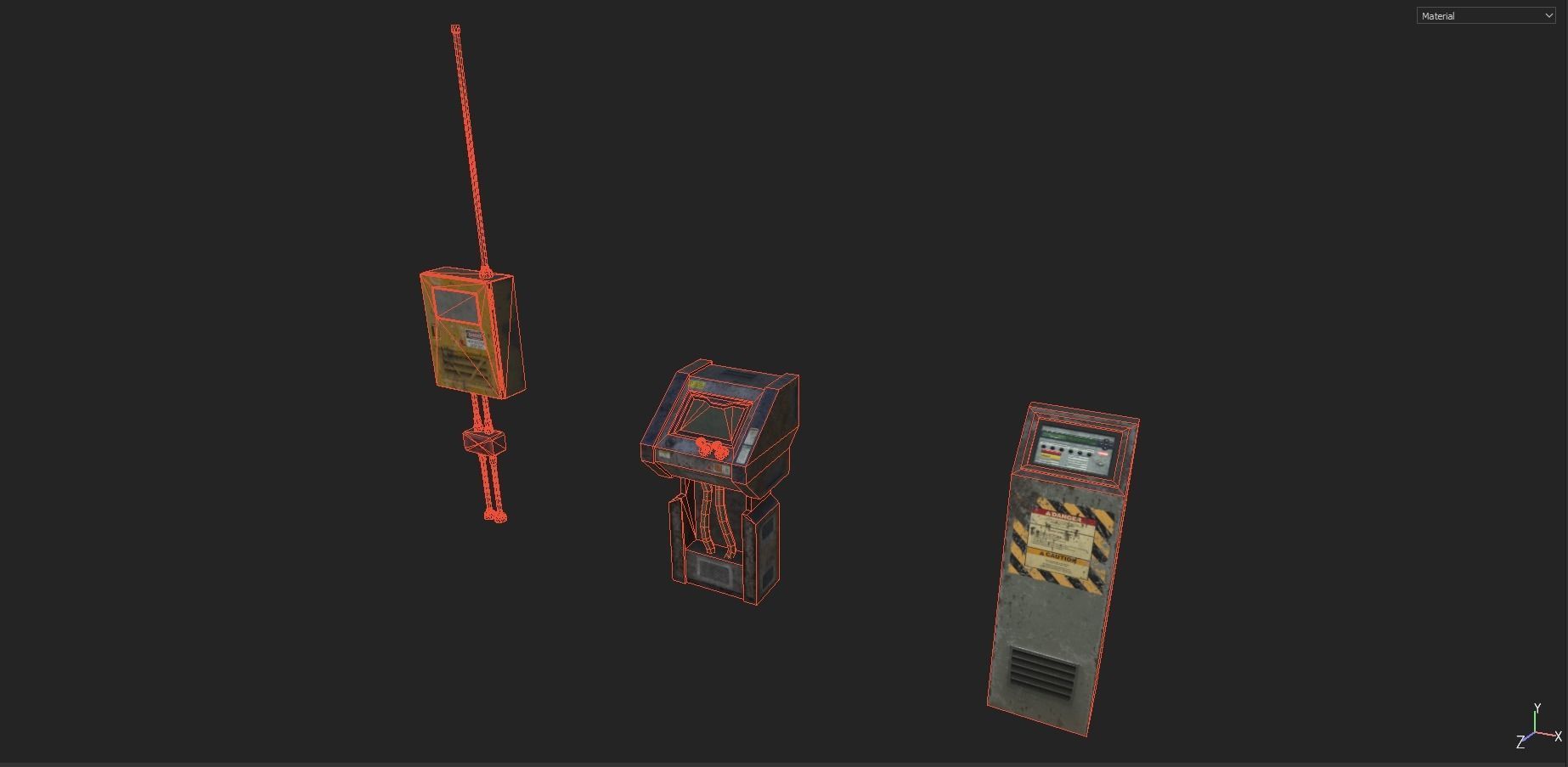 3D model Electrical Panels Prop Pack VR / AR / low-poly | CGTrader