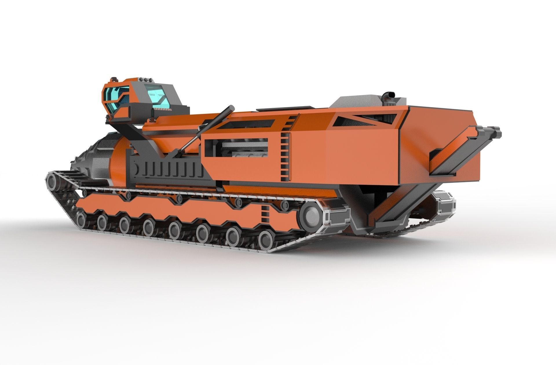 3d model Drill Mining Machine vehicle 3D model | CGTrader